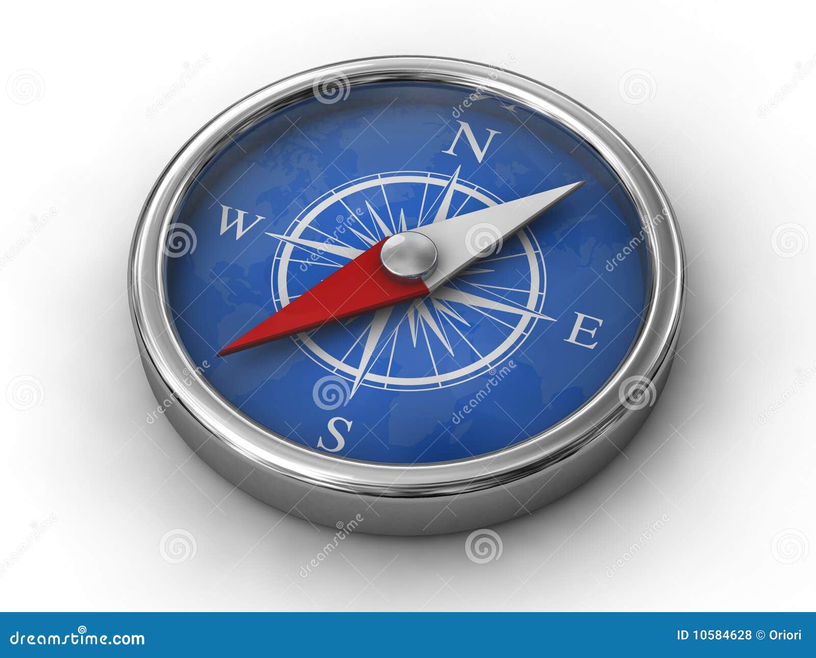 Modern compass stock illustration. Illustration of marine - 10584628
