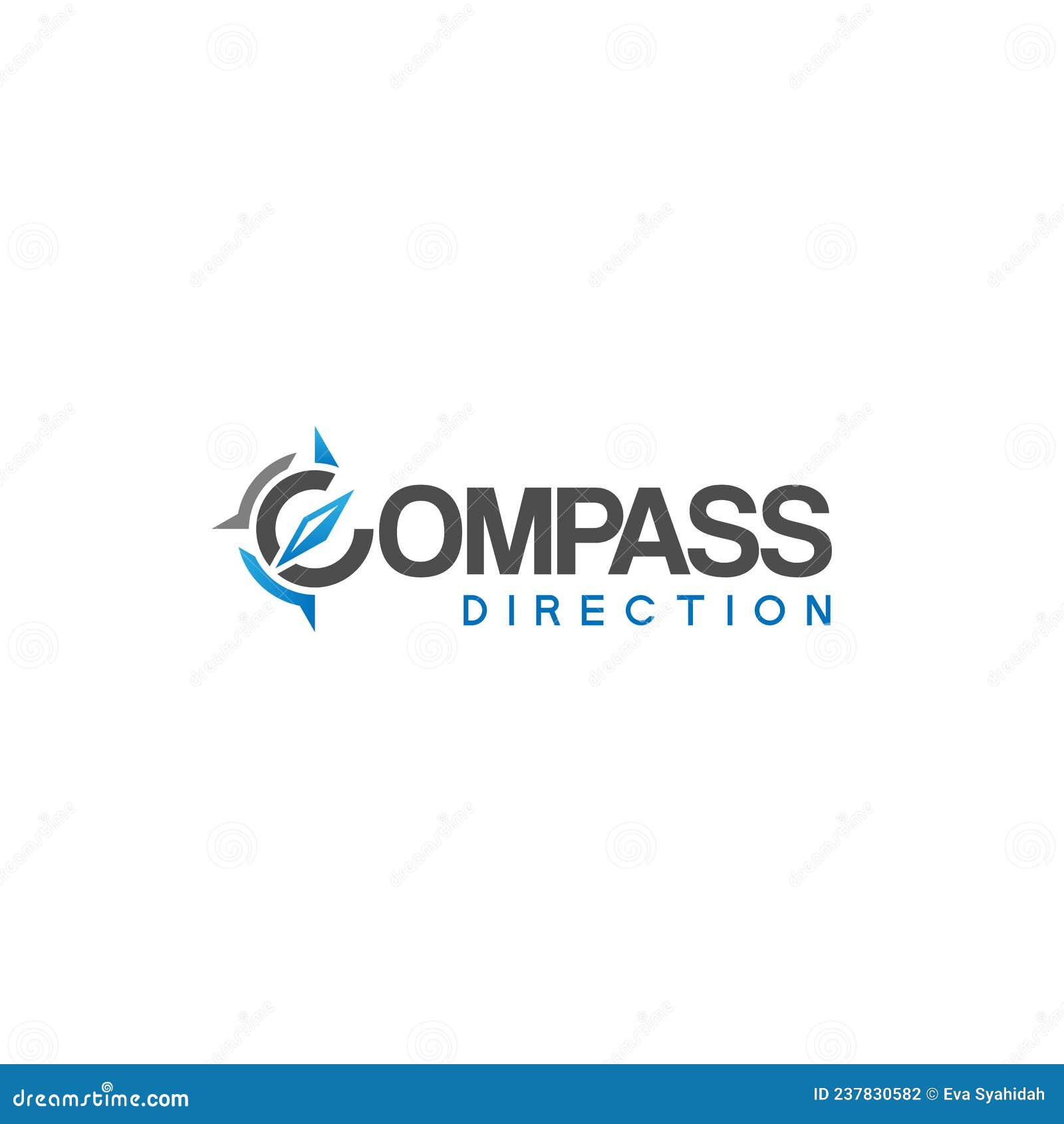 Modern COMPASS DIRECTION Navigation Logo Design Stock Vector ...