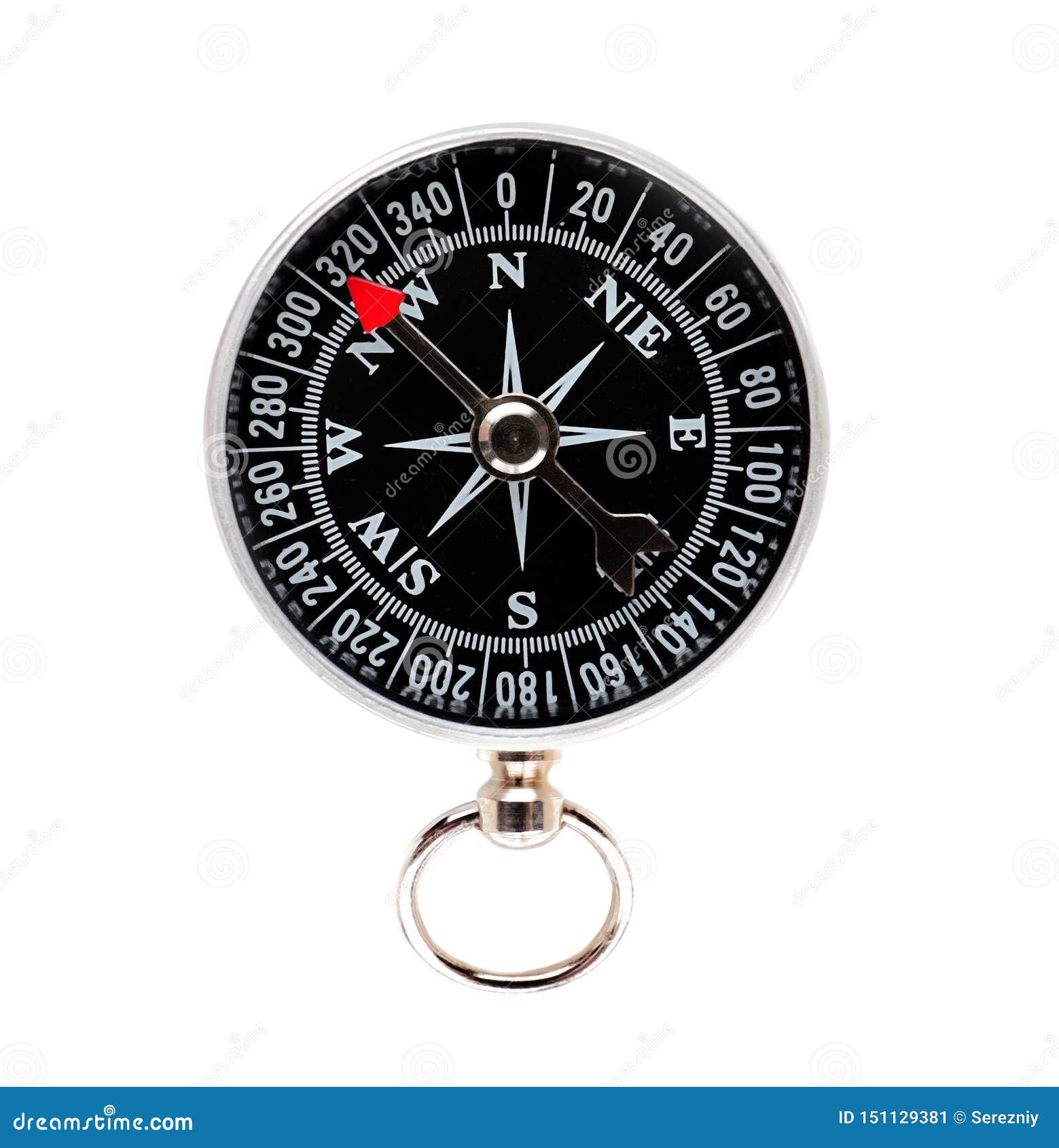 Modern Compass on White Background Stock Image - Image of position ...