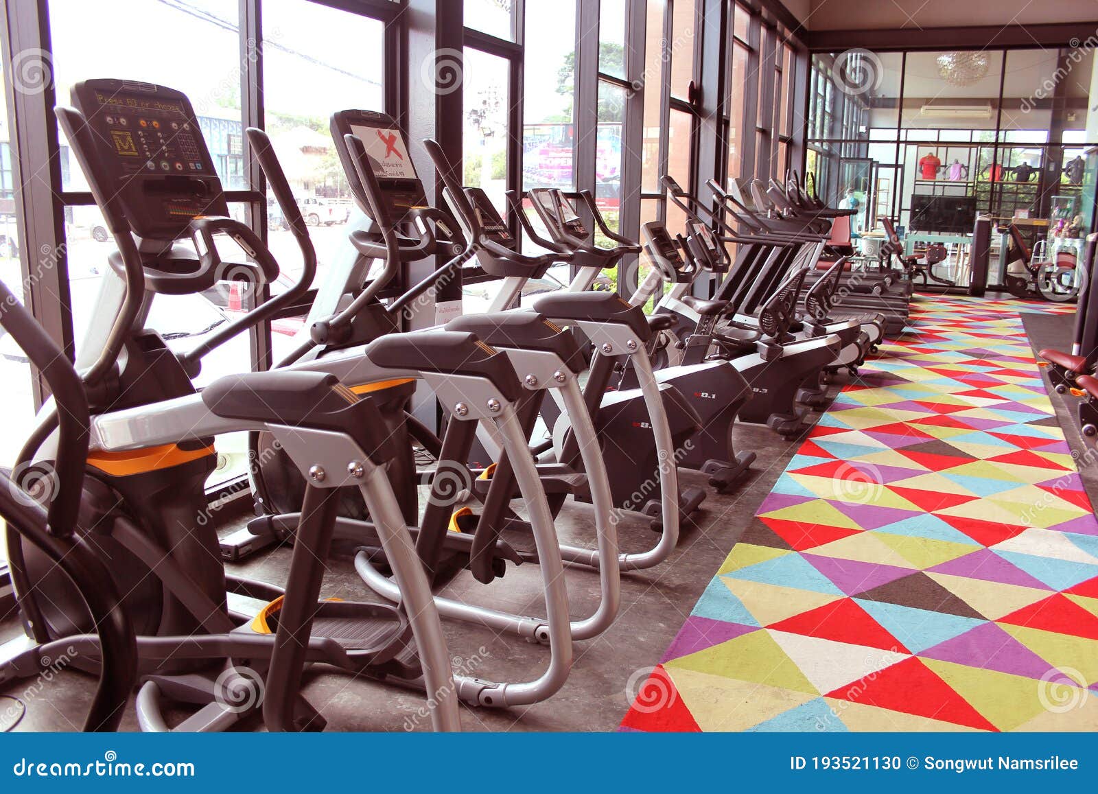 A Modern and Complete Exercise Machine Stock Photo - Image of equipped ...