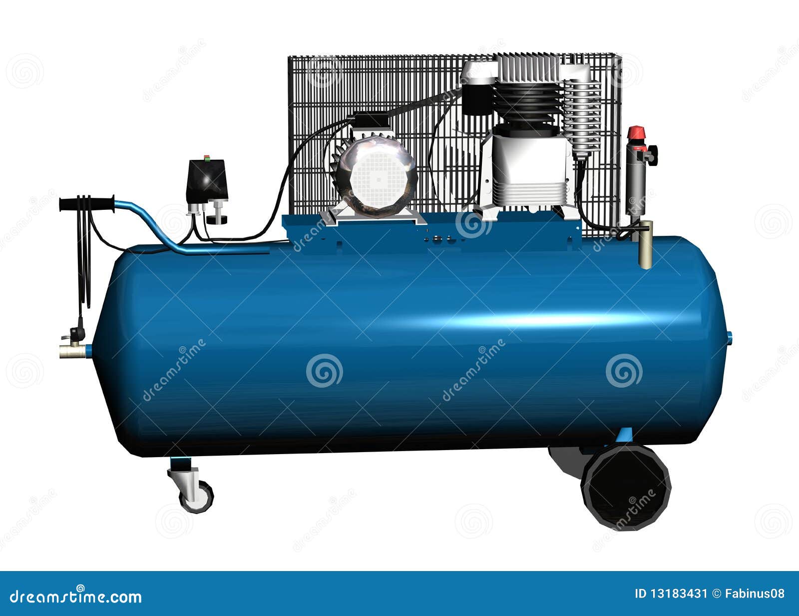 Modern compressor stock illustration. Illustration of mechanical - 13183431