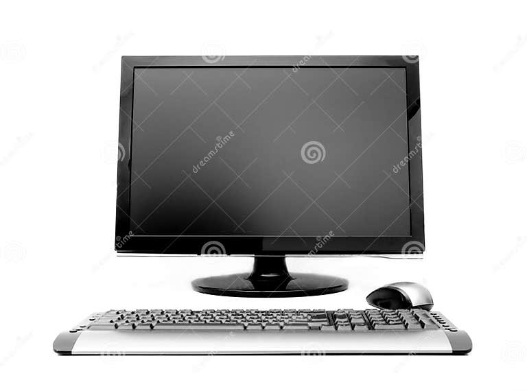 Modern computer stock photo. Image of school, isolated - 6920024