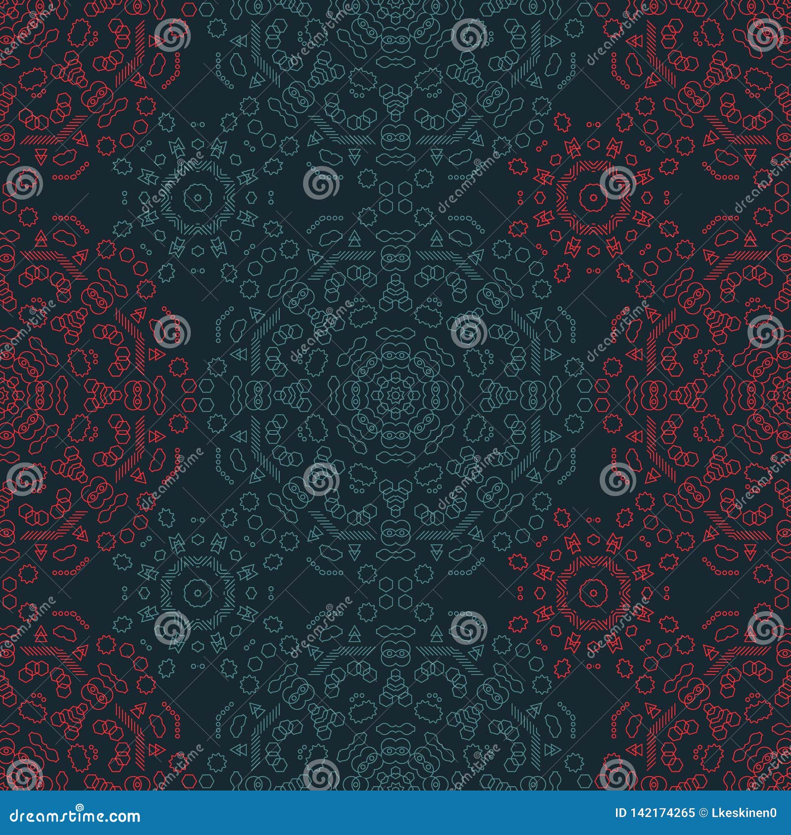 Modern, Computer Age Shapes Seamless Pattern Stock Vector ...