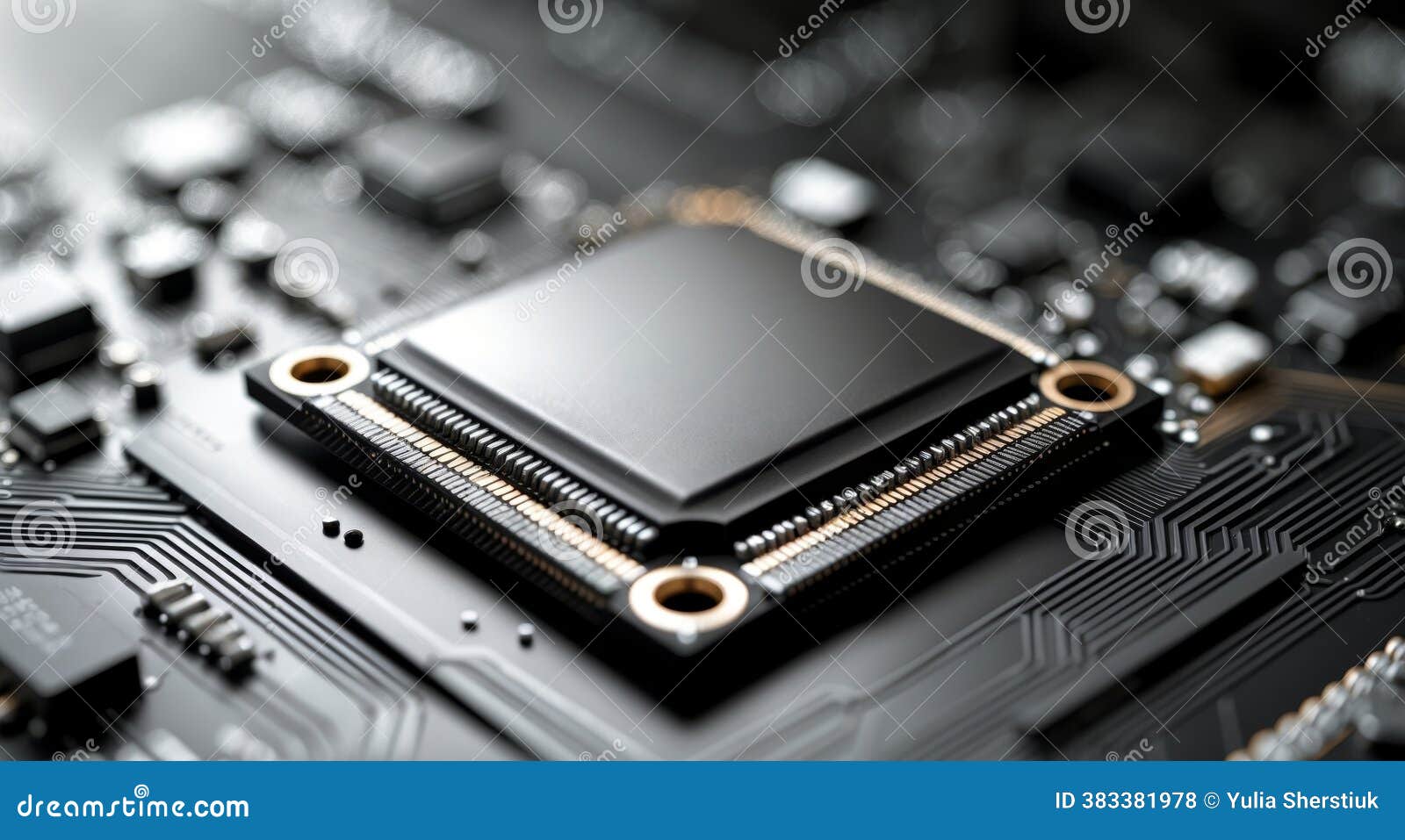 The Chip Of A High-power Transistor According To The Darlington Scheme ...