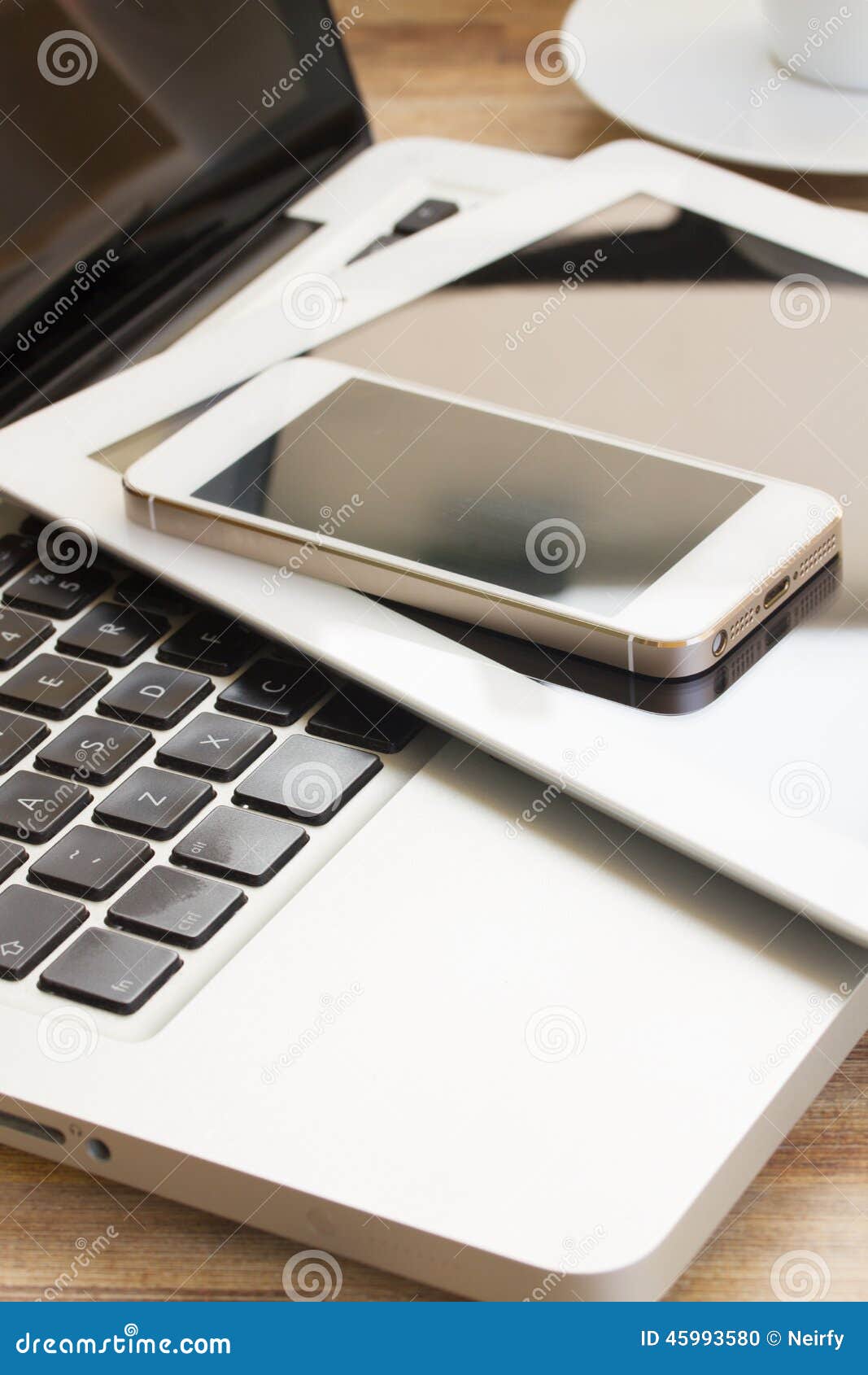 Modern computer devices stock photo. Image of connection - 45993580