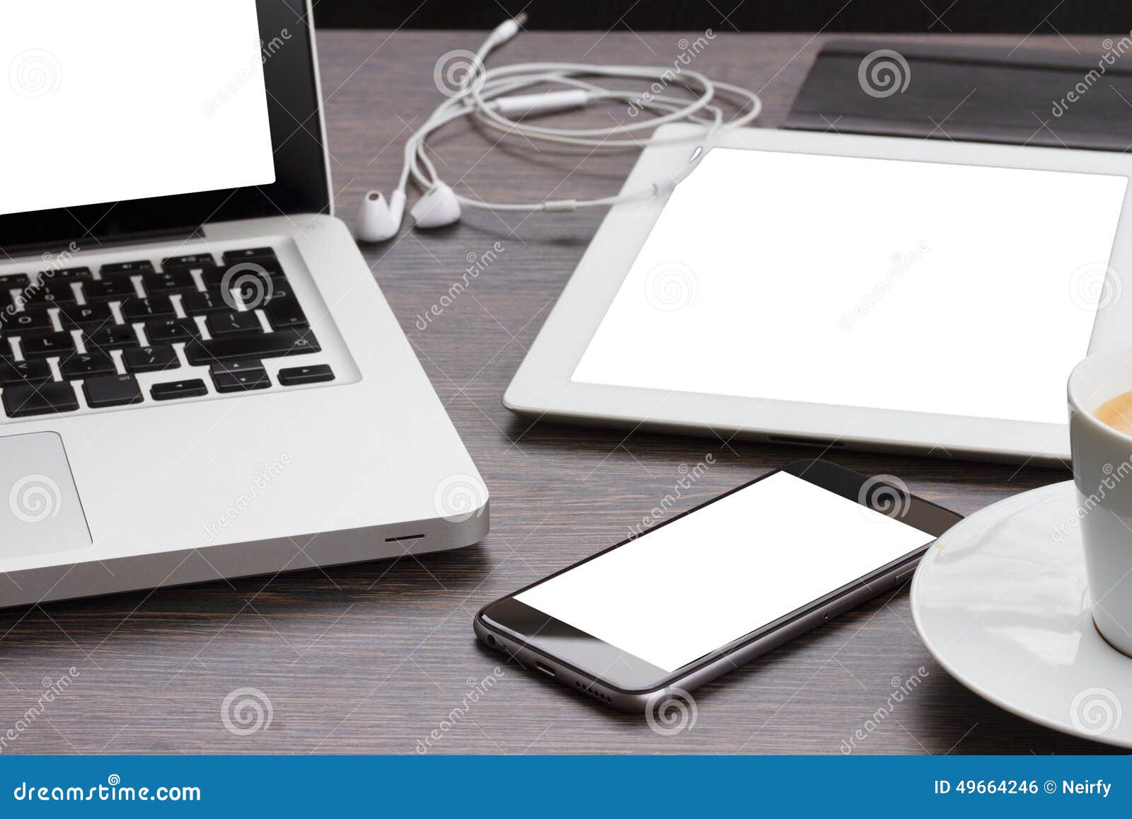 Modern computer devices stock photo. Image of keyboard - 49664246