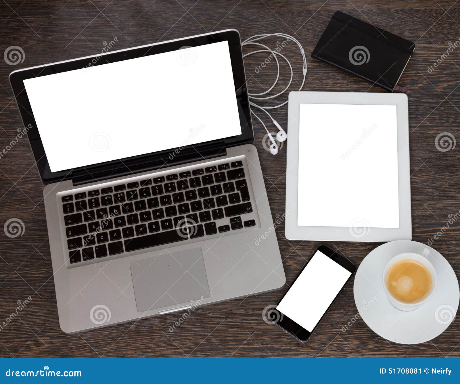 Modern computer devices stock image. Image of electronics - 51708081