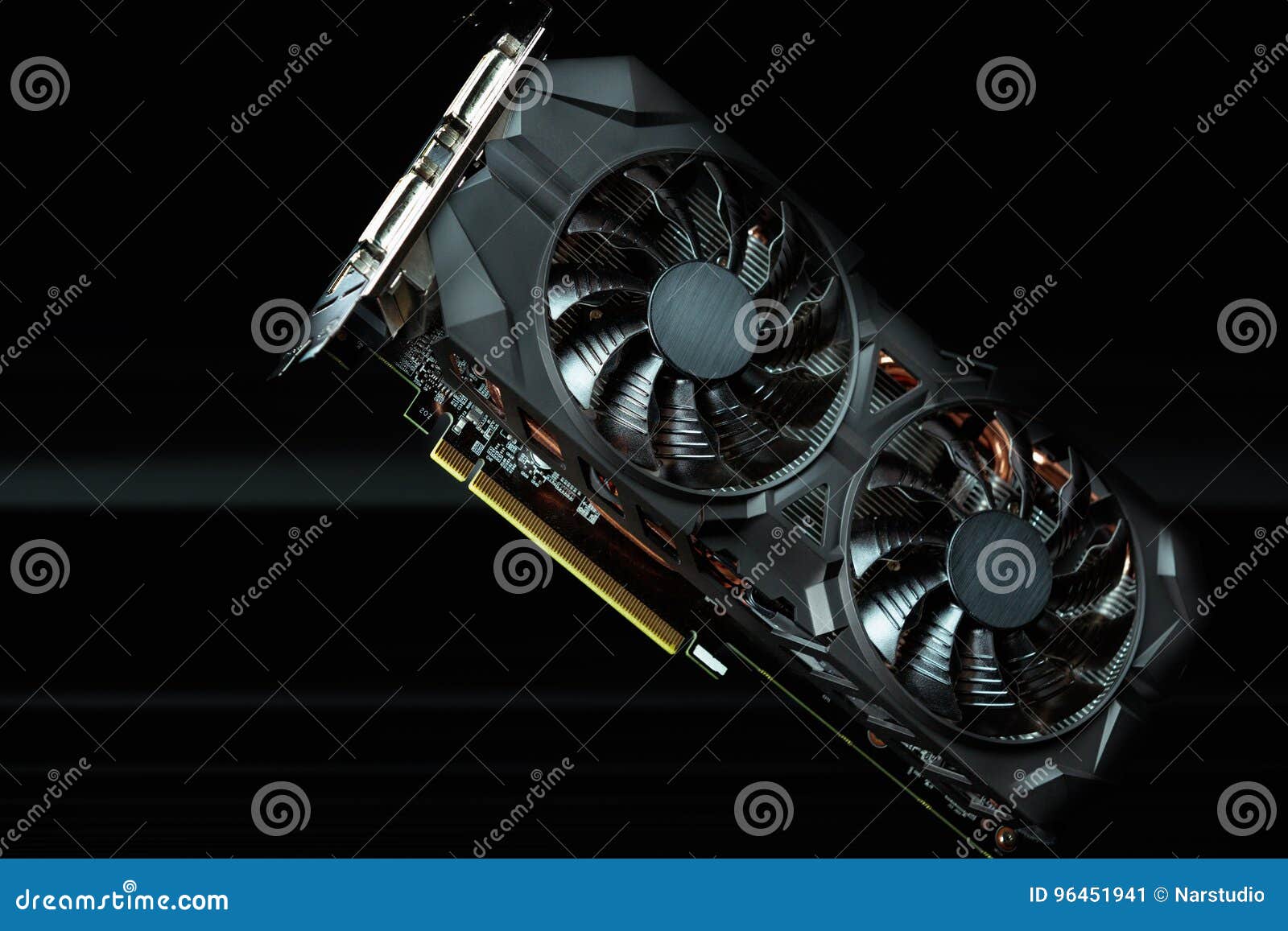 Modern Computer Graphic Card. Stock Image - Image of dual, equipment ...