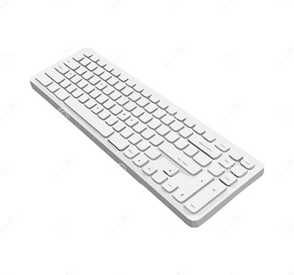Modern Computer Keyboard Device Tech Stock Vector Illustration Of