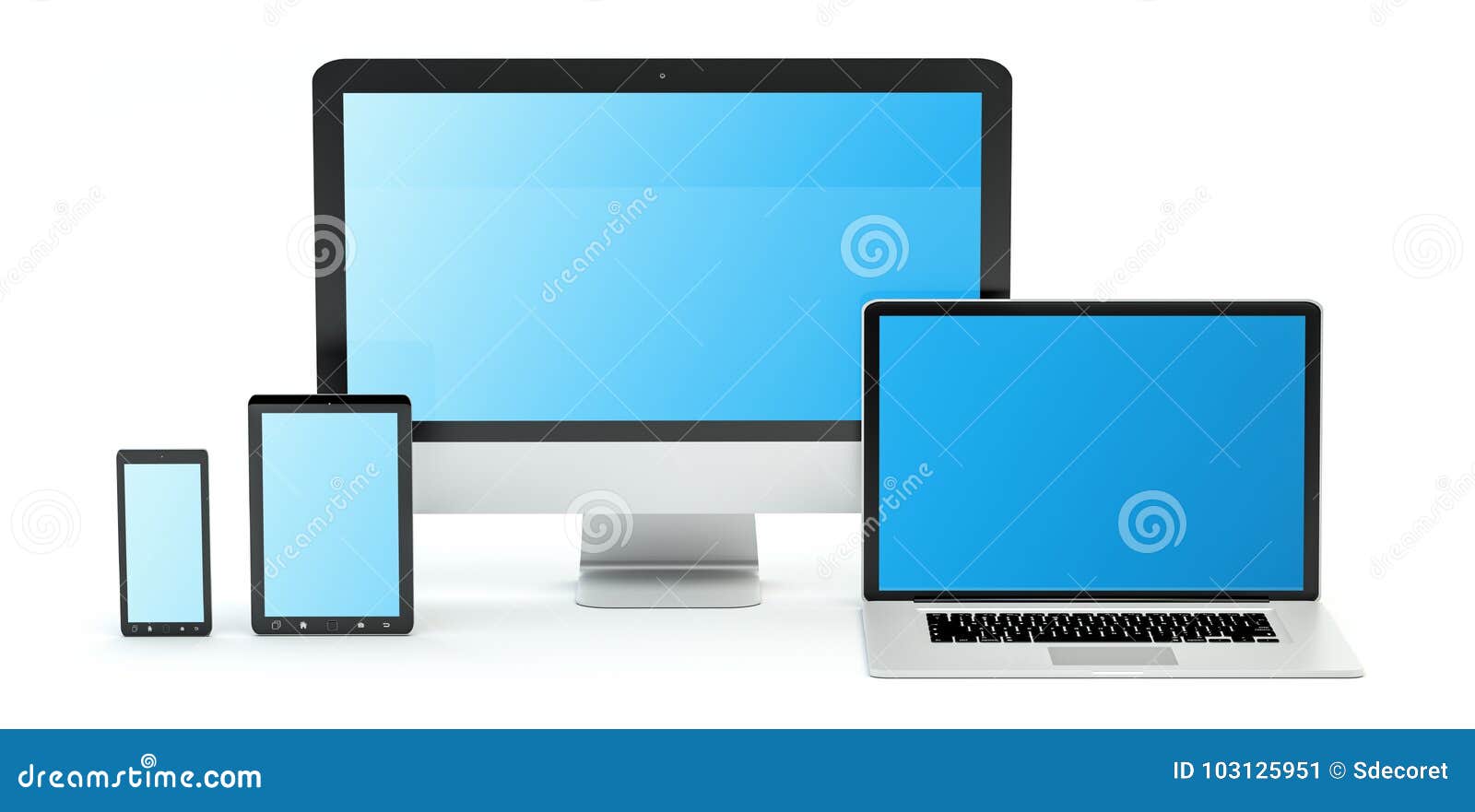 Modern Computer Laptop Mobile Phone and Tablet 3D Rendering Stock ... Modern Computer Laptop Mobile Phone and Tablet 3D Rendering Stock ...