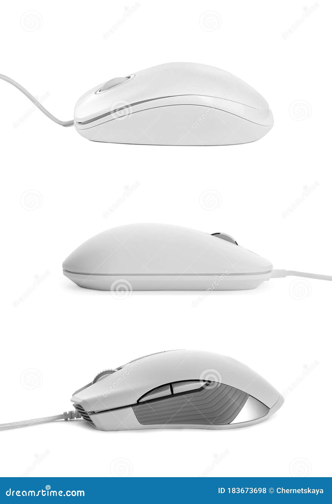 Modern Computer Mouse Collection on Background Stock Photo - Image of ...