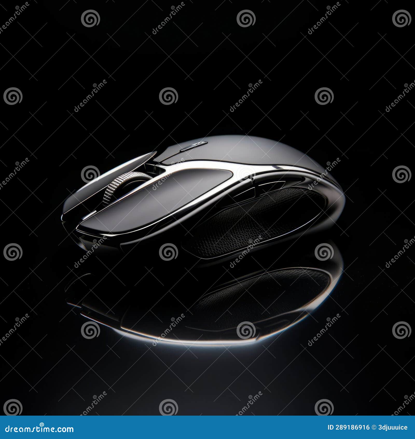 Modern Computer Mouse Computing Device Square Illustration. Stock ...