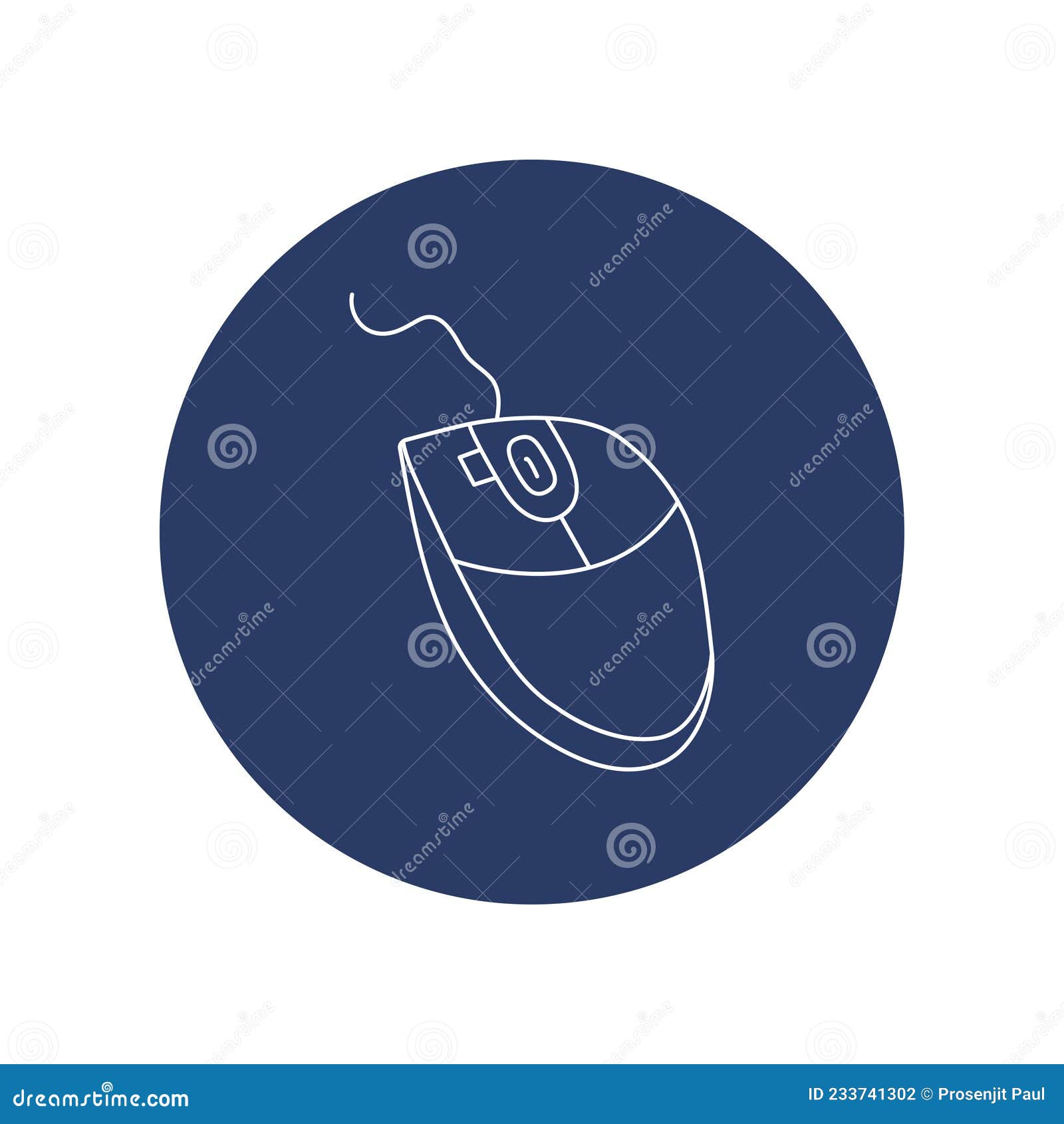 Modern Computer Mouse Icon Vector Stock Vector - Illustration of ...
