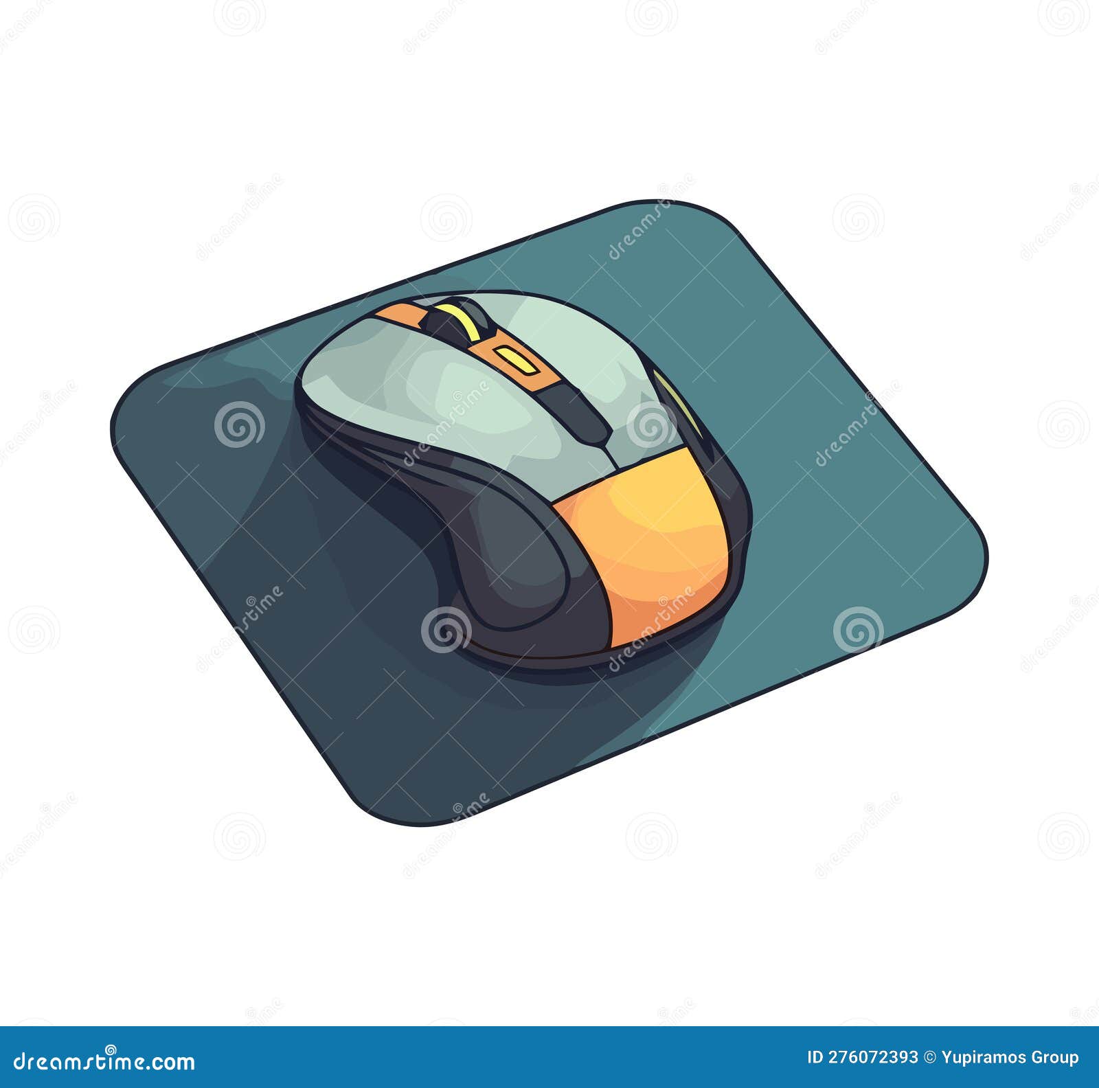 Modern Computer Mouse Symbol Icon Stock Vector - Illustration of wheel ...