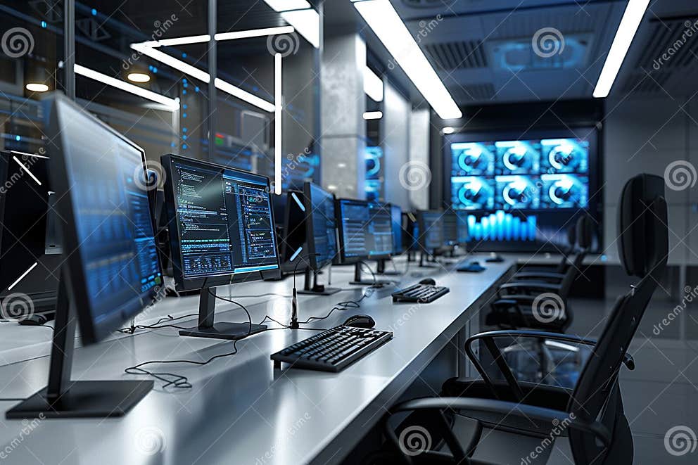 Modern Computer Room Technology and Innovation Stock Photo - Image of ...