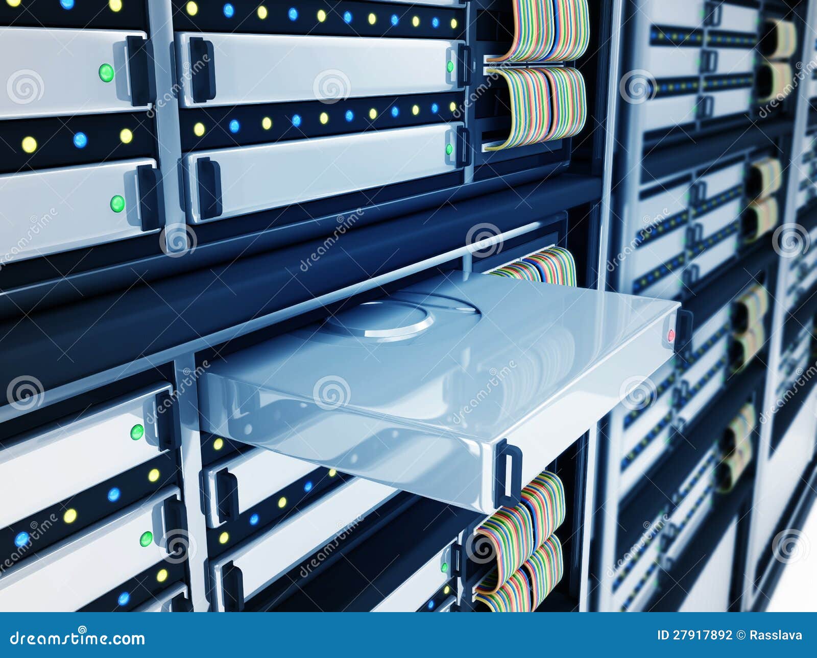 Modern Computer Servers stock illustration. Illustration of domain ...