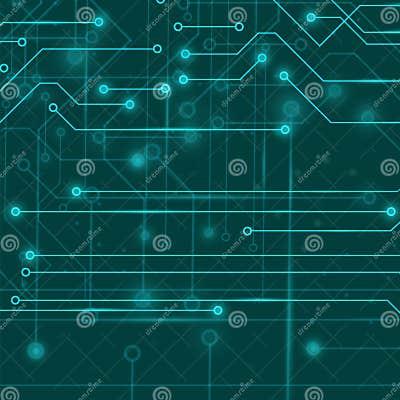 Modern Computer Technology Background. Stock Vector - Illustration of ...