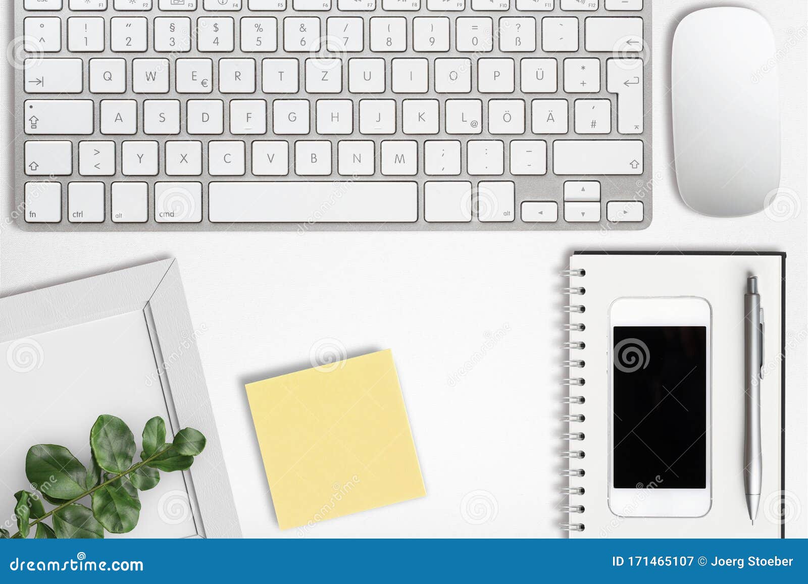 Modern computer workplace stock image. Image of idea - 171465107