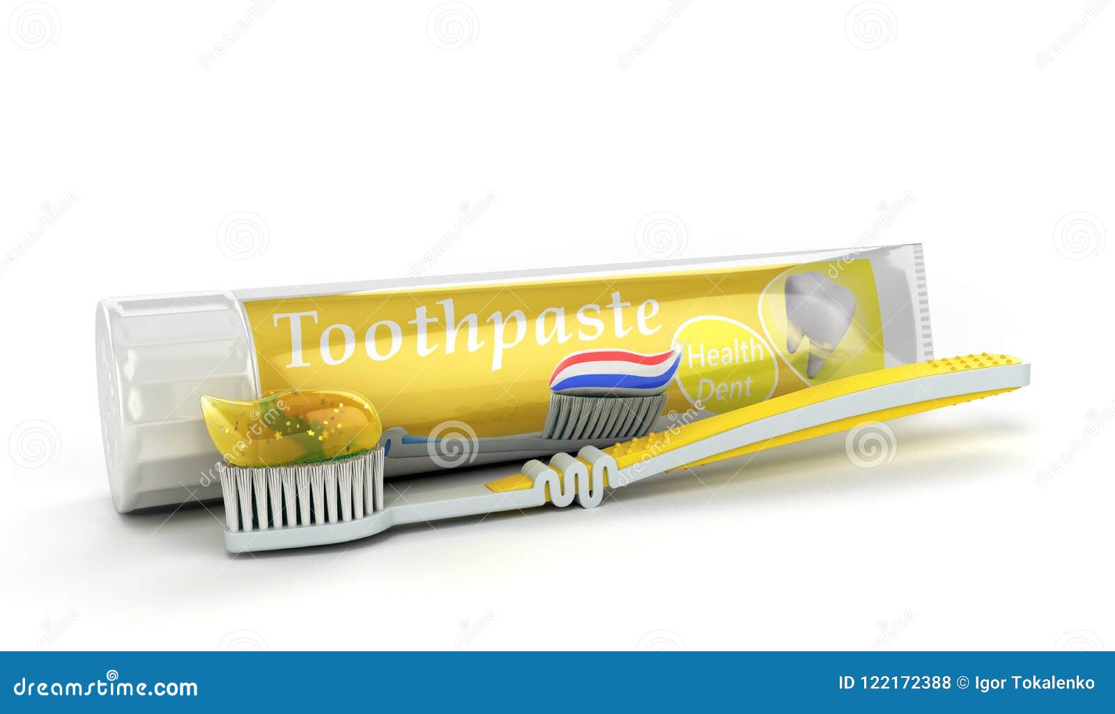 Modern Concept of the Design of a Tube of Toothpaste Toothpaste Stock ...