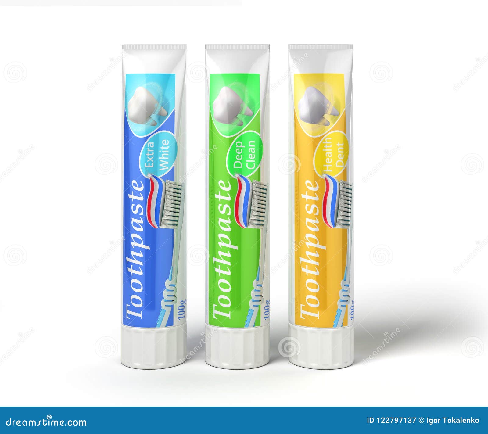 Modern Concept of the Design of a Tube of Toothpaste Toothpaste Stock ...