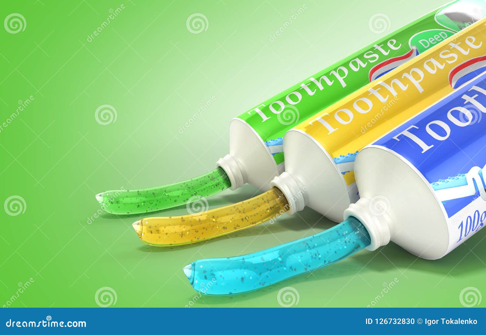Modern Concept of the Design of a Tube of Toothpaste Toothpaste Stock ...