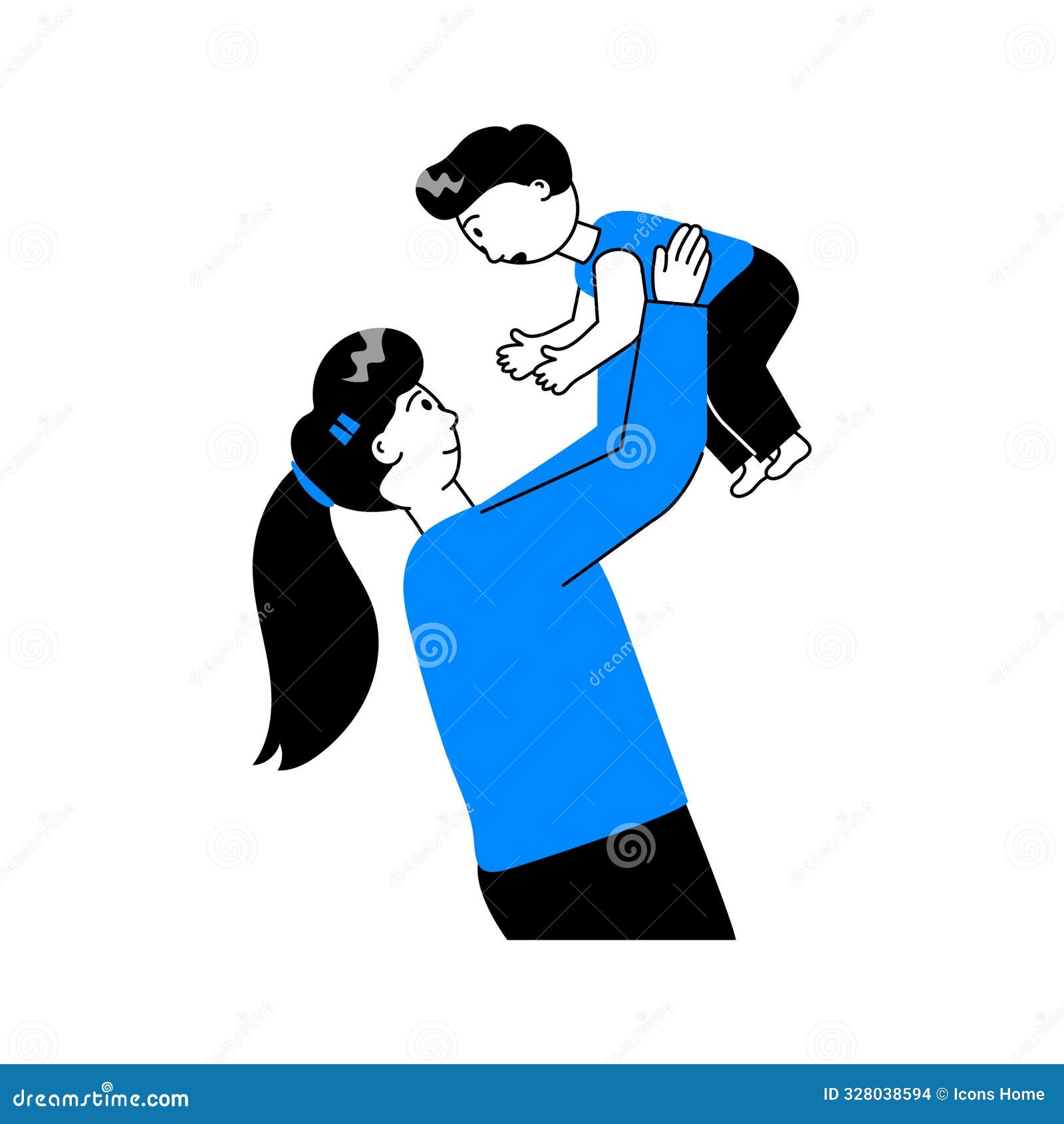 Modern Concept of Drawing Illustration of Maternal Care Stock ...