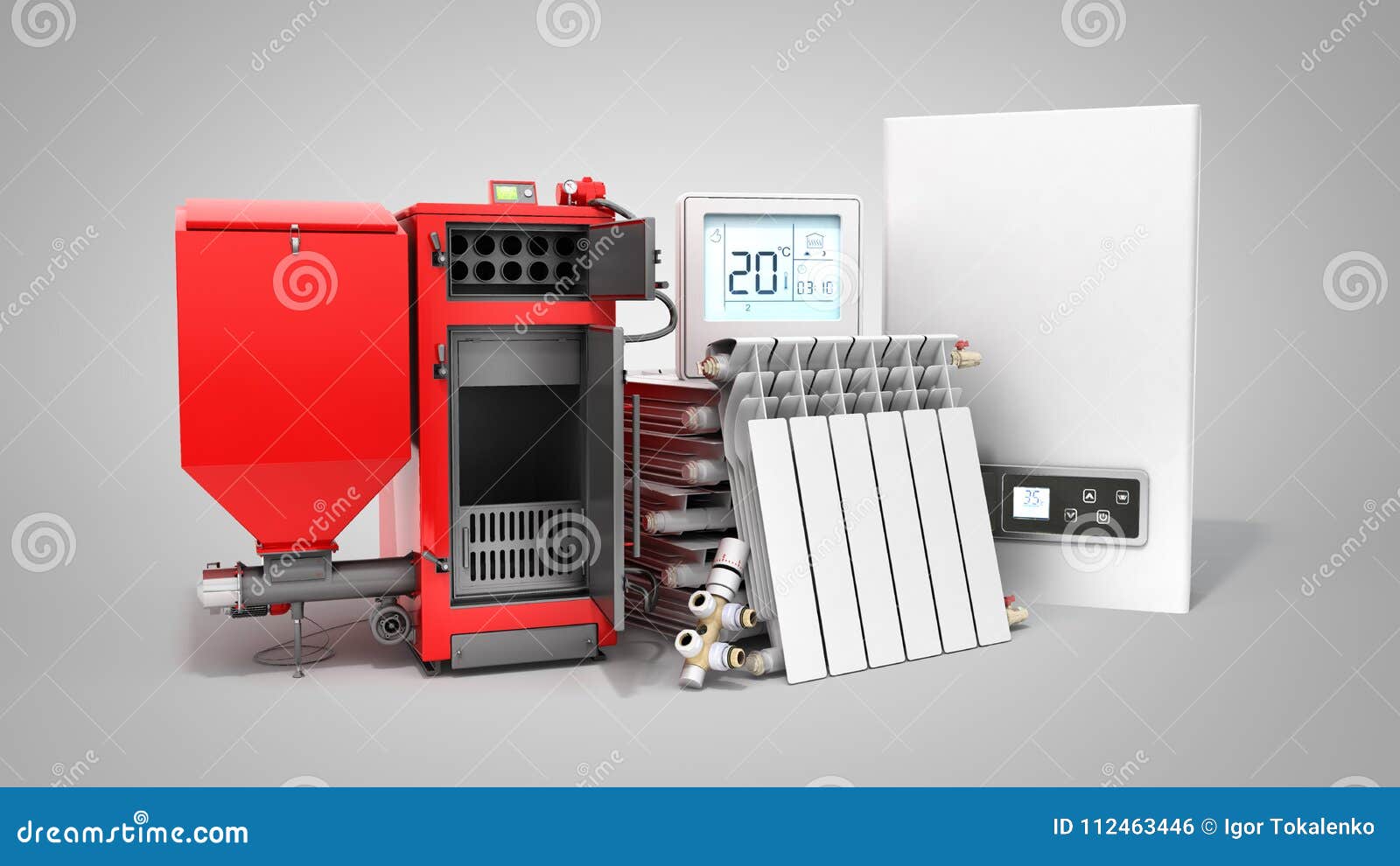 Blueprints With Boiler Room. Engineering Construction Drawings. Vector ...