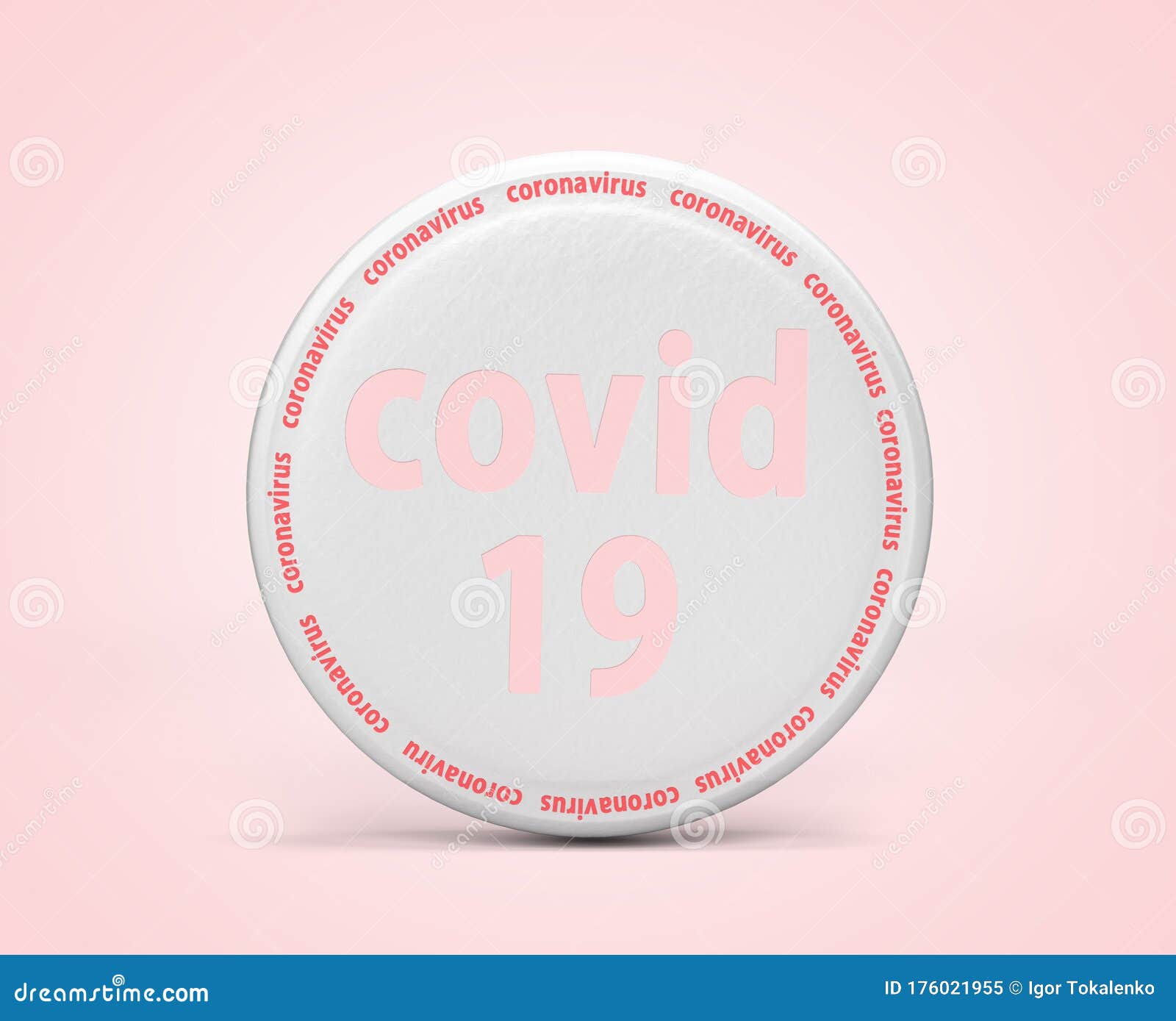 Modern Concept Pill from Single Pill in Stack 3d Render on Pink ...