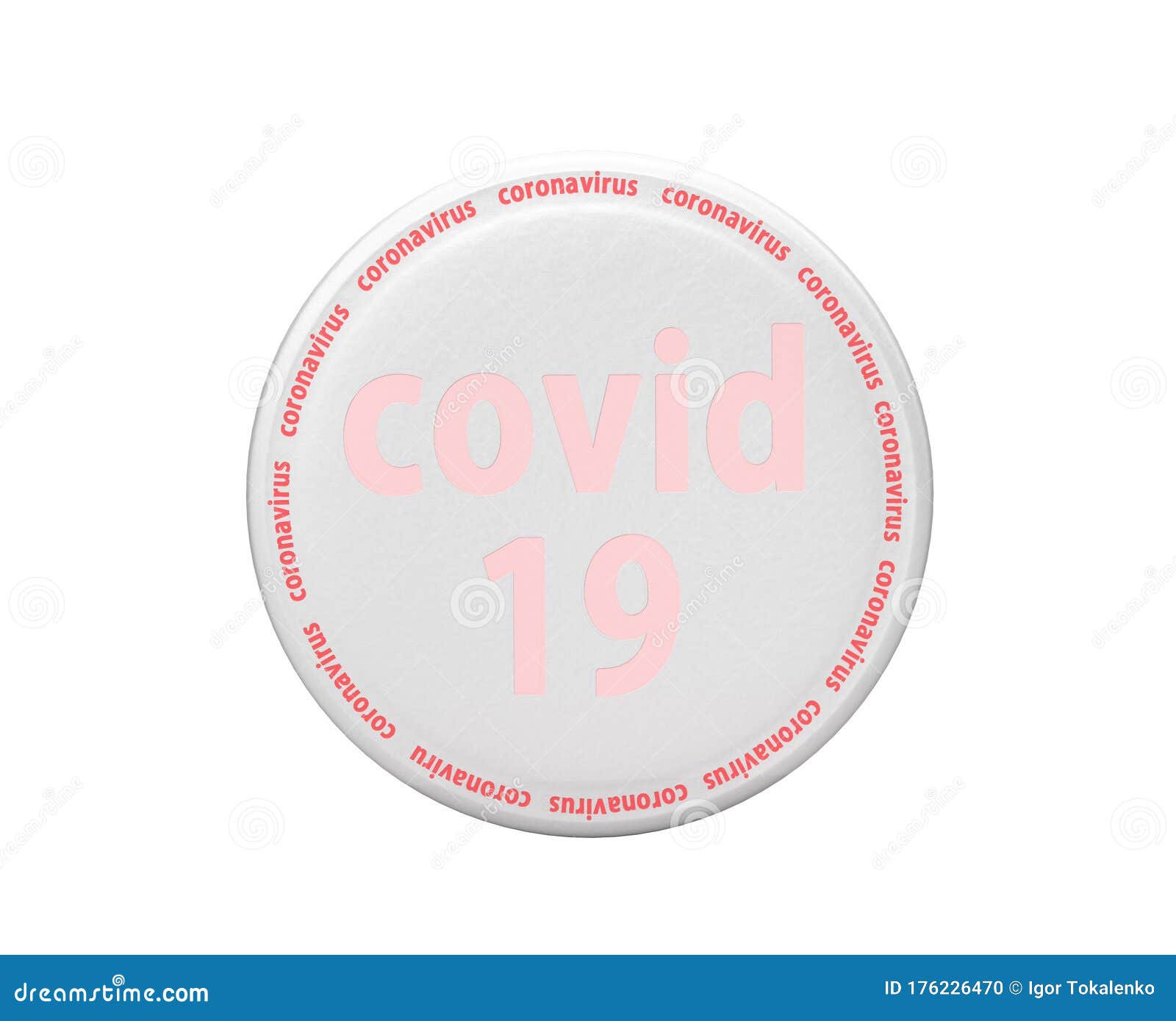 Modern Concept Pill from Single Pill in Stack 3d Render on White No ...