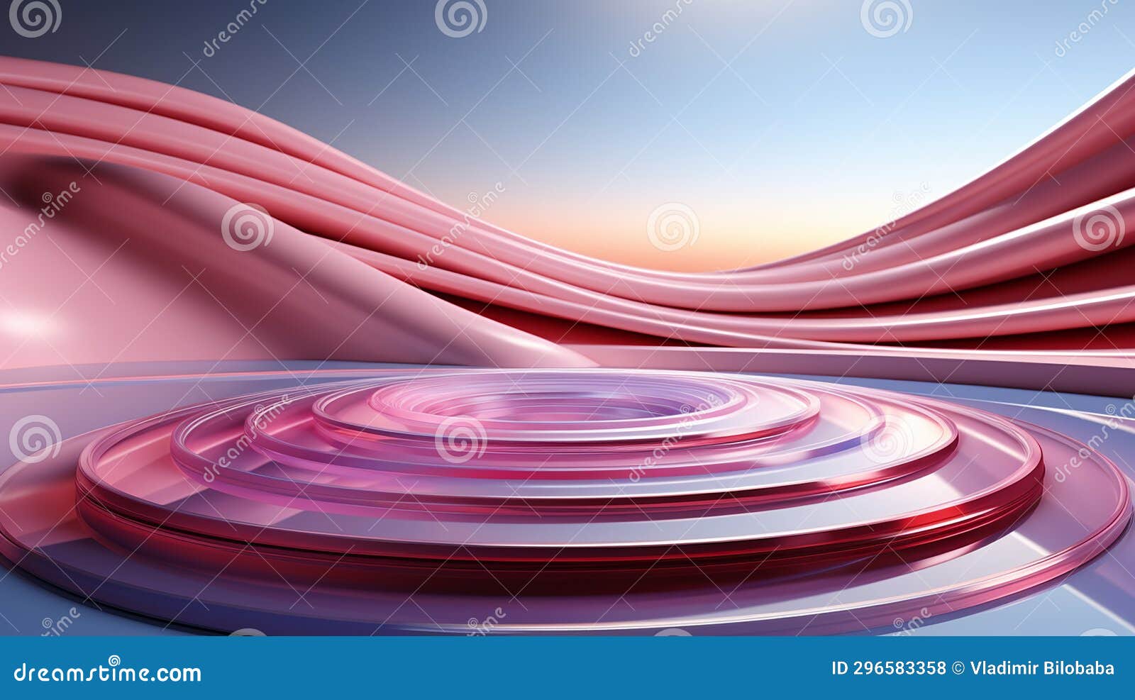 Modern Conceptual Color 3D Background for Design of Visual Projects ...