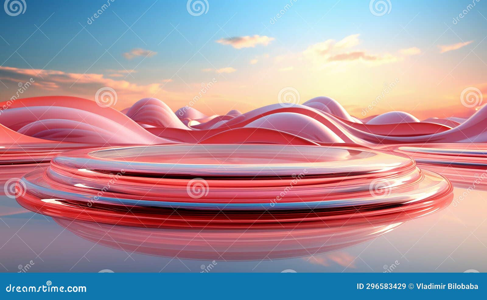 Modern Conceptual Color 3D Background for Design of Visual Projects ...