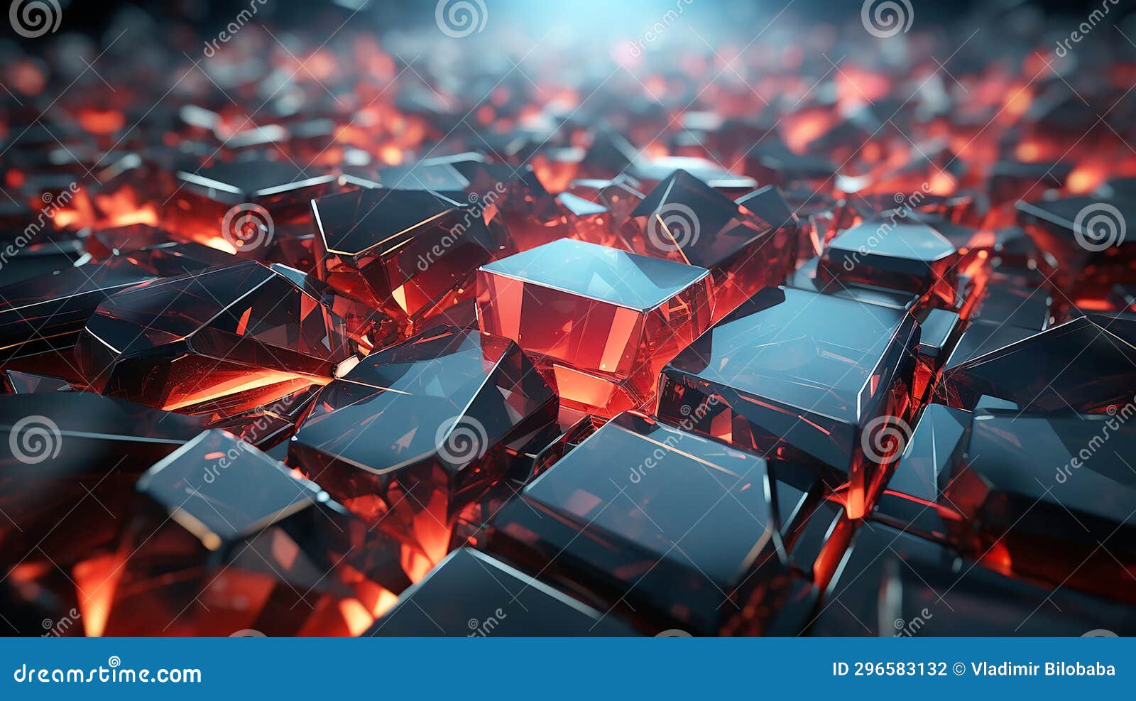 Modern Conceptual Color 3D Background for Design of Visual Projects ...