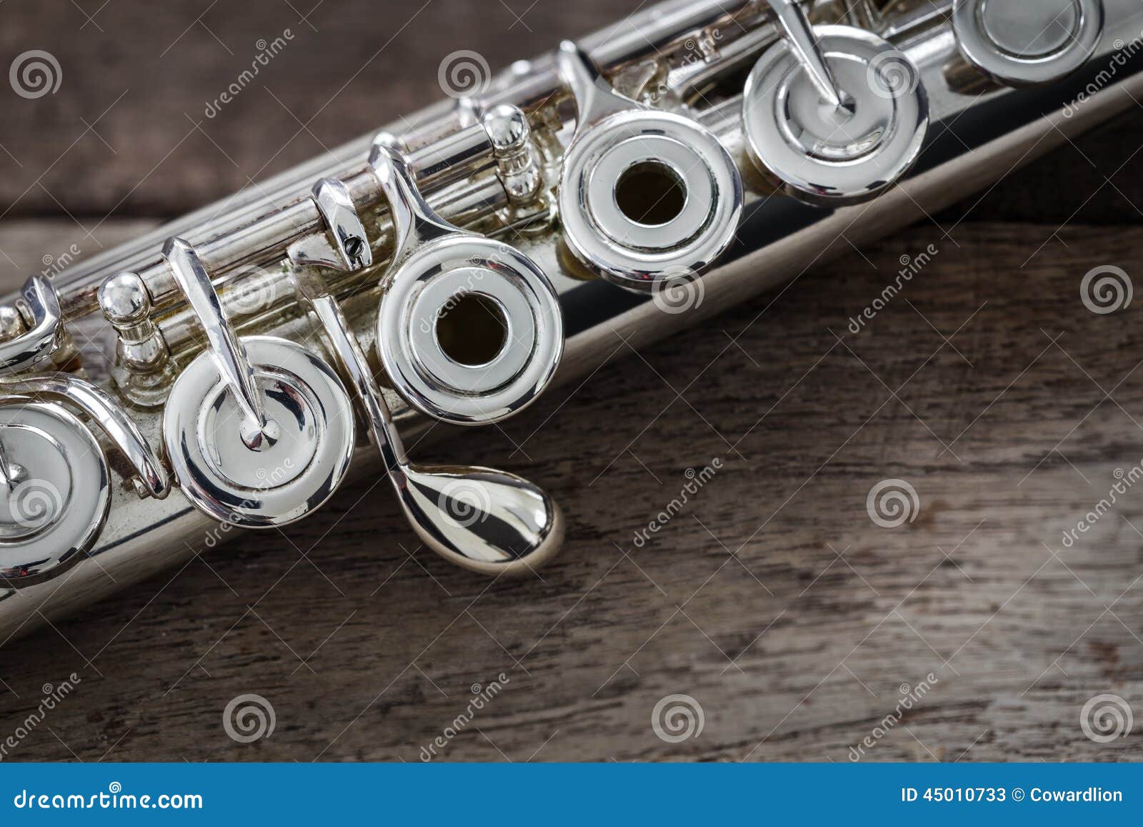 Modern Concert Flute stock image. Image of sterling, system - 45010733