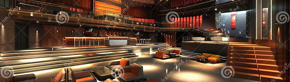 Modern Concert Venue 3D Model of a Modern Concert Venue with ...