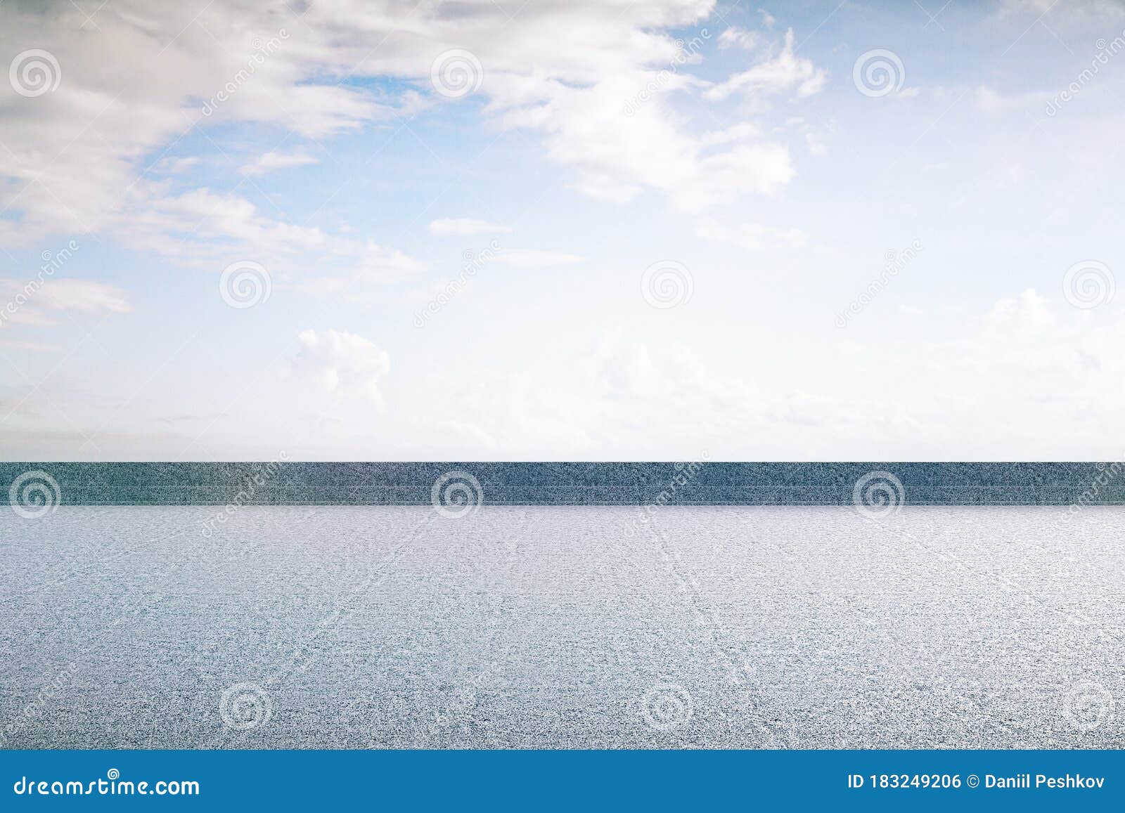 Modern Concrete Rooftop With Skyscape View Stock Photography ...