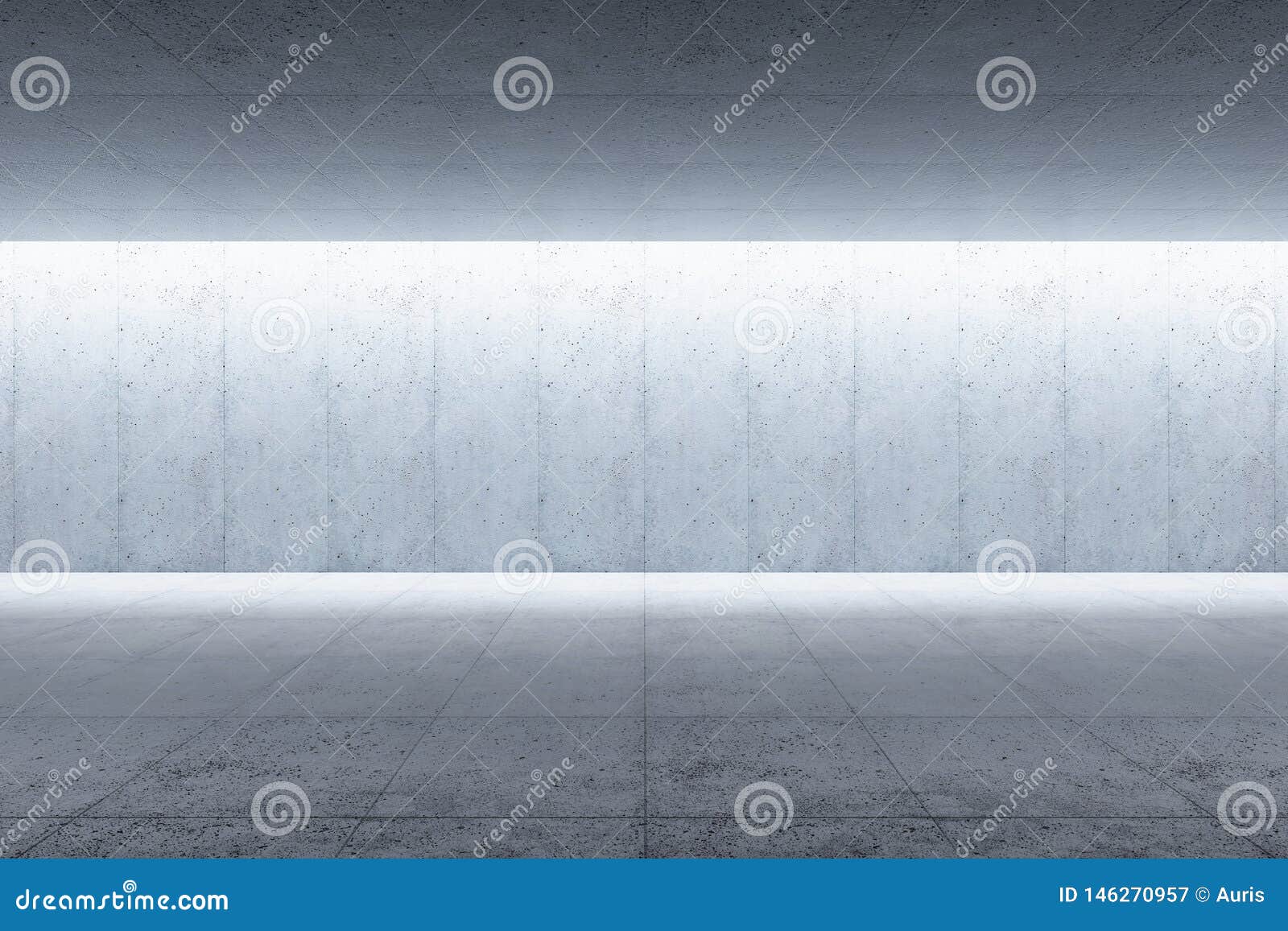 Modern Concrete Space Interior, 3d Render Stock Image - Image of empty ...