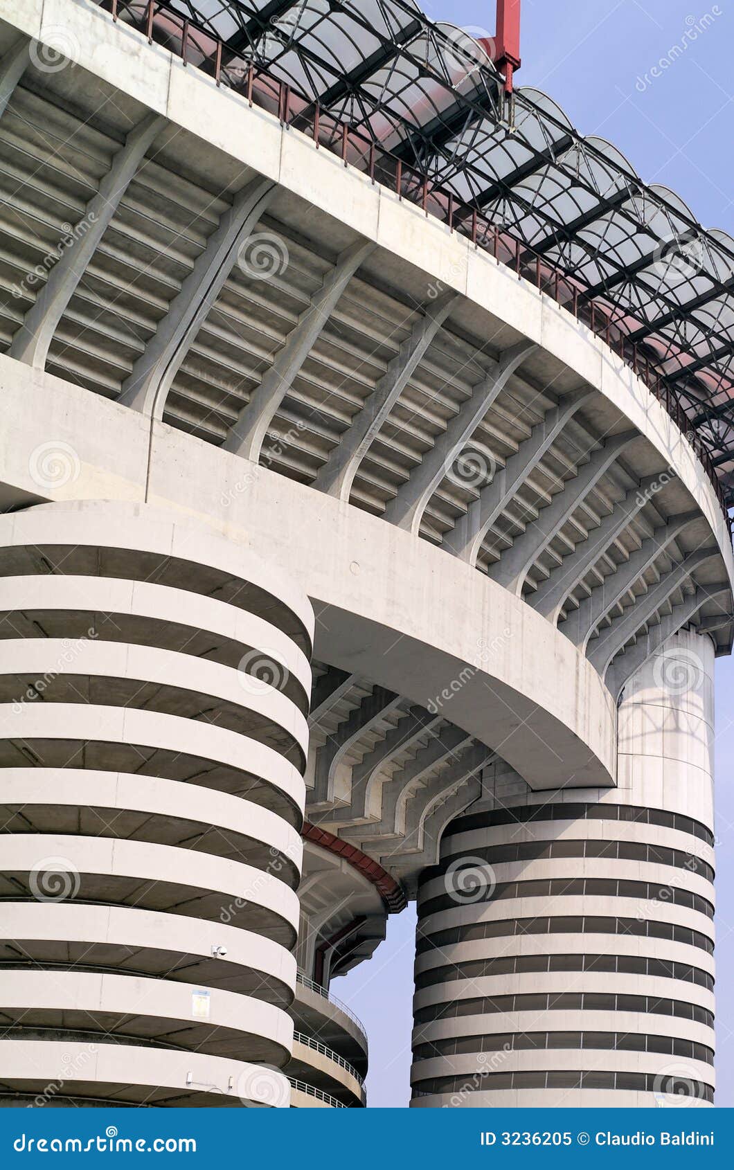 Modern concrete and steel stock image. Image of sleek - 3236205