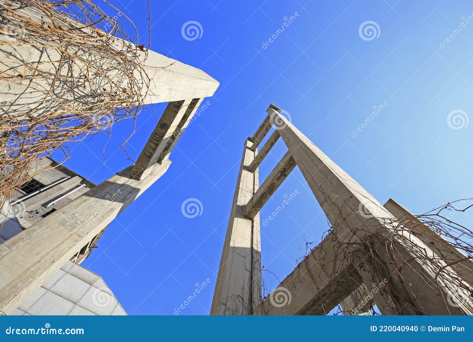 Modern Concrete Structure Building Stock Photo - Image of development ...