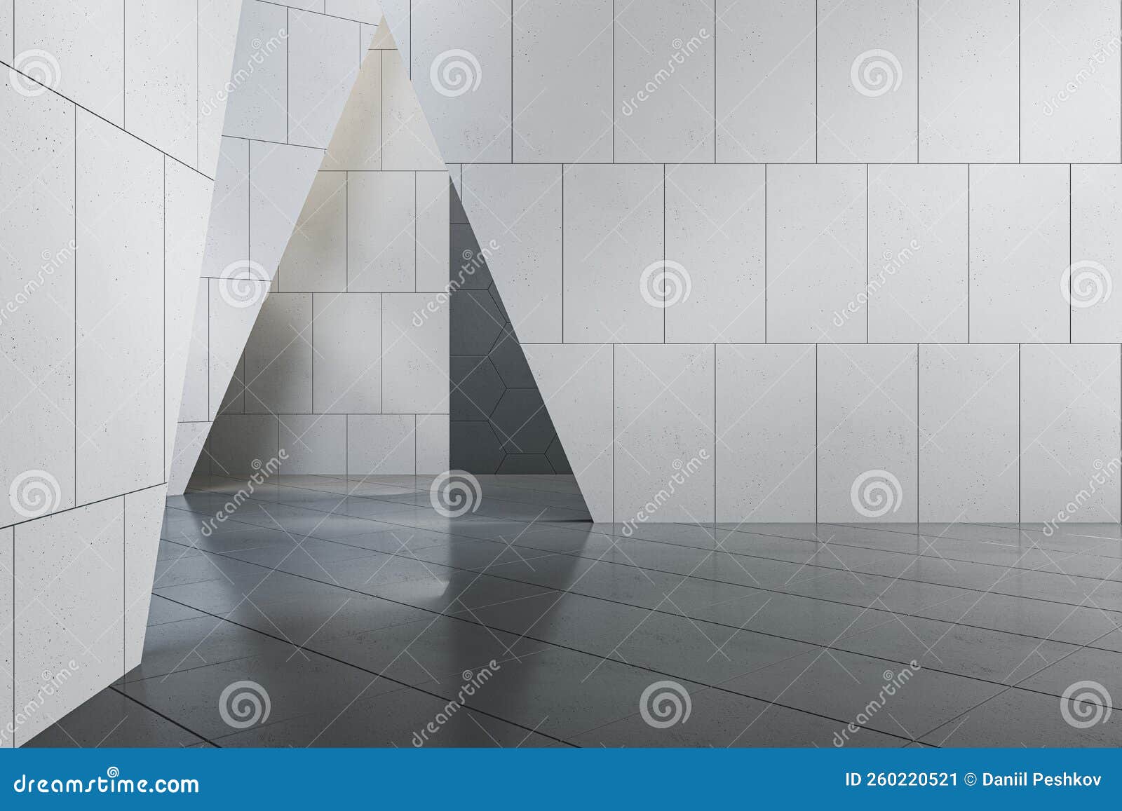 Modern Concrete Tile Wall in Simple Interior. Design and Minimalism ...