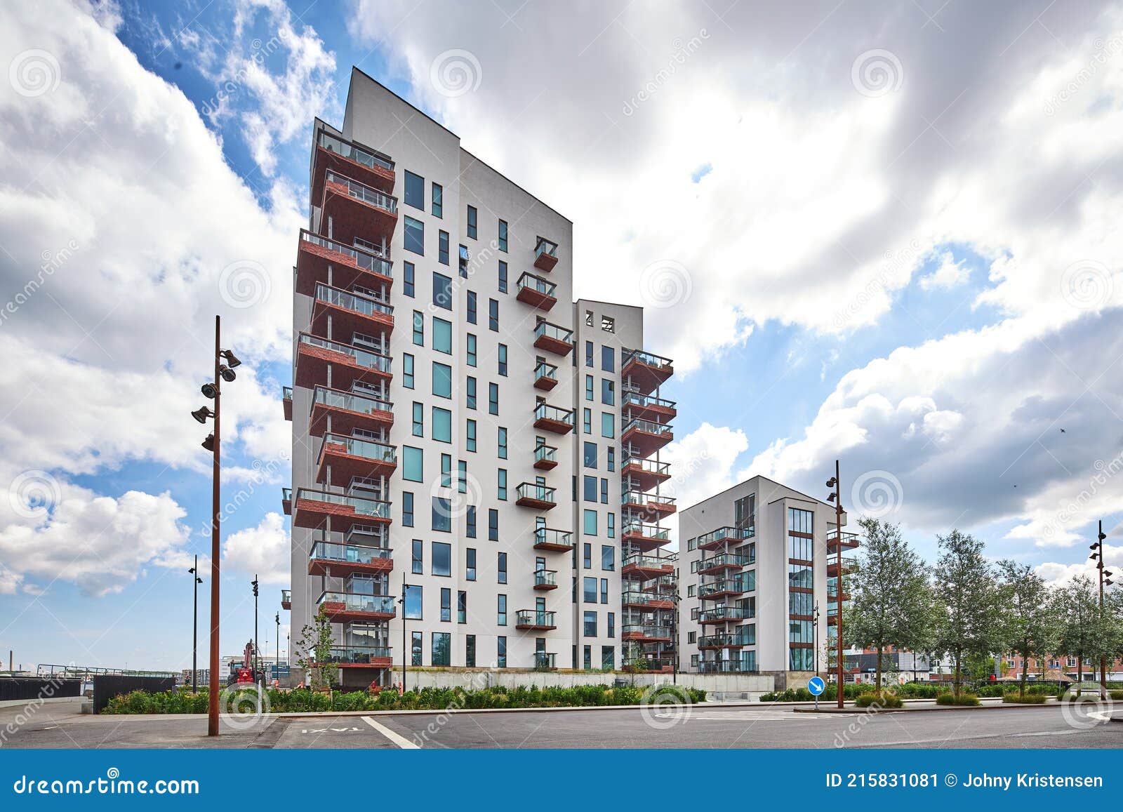 A Modern Condo Building in Denmark with Nice View Editorial Photo ...