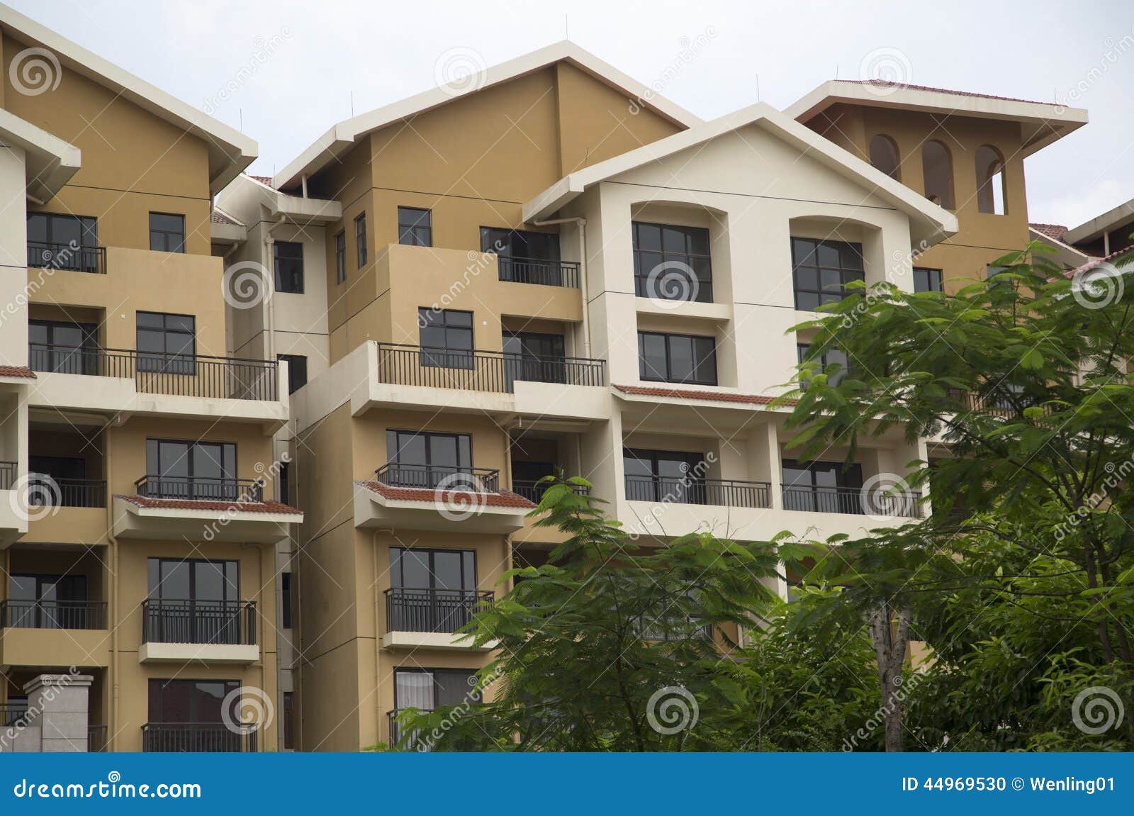 Modern condo buildings stock photo. Image of building - 44969530