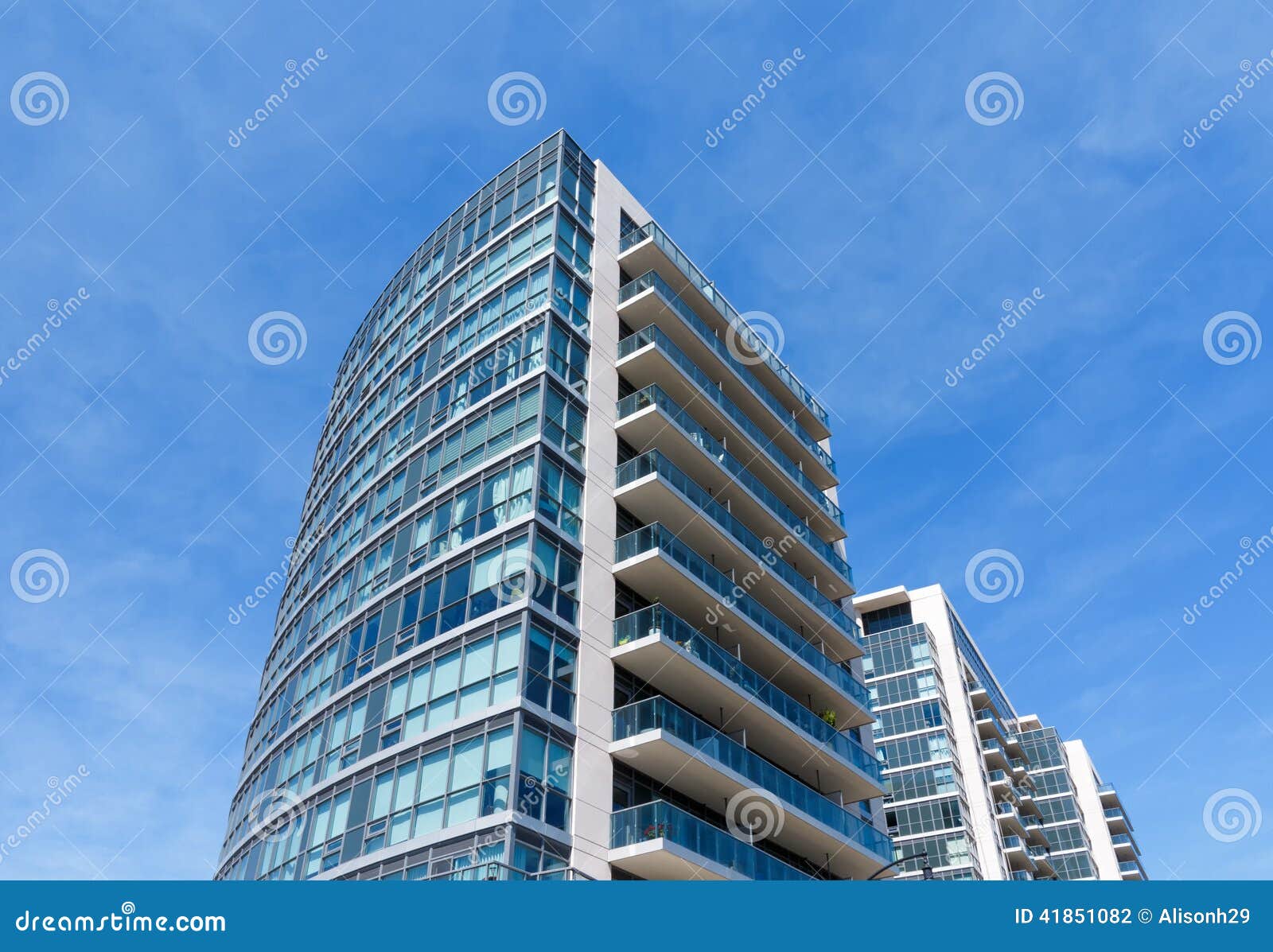 Modern Condo Tower stock photo. Image of constructed - 41851082