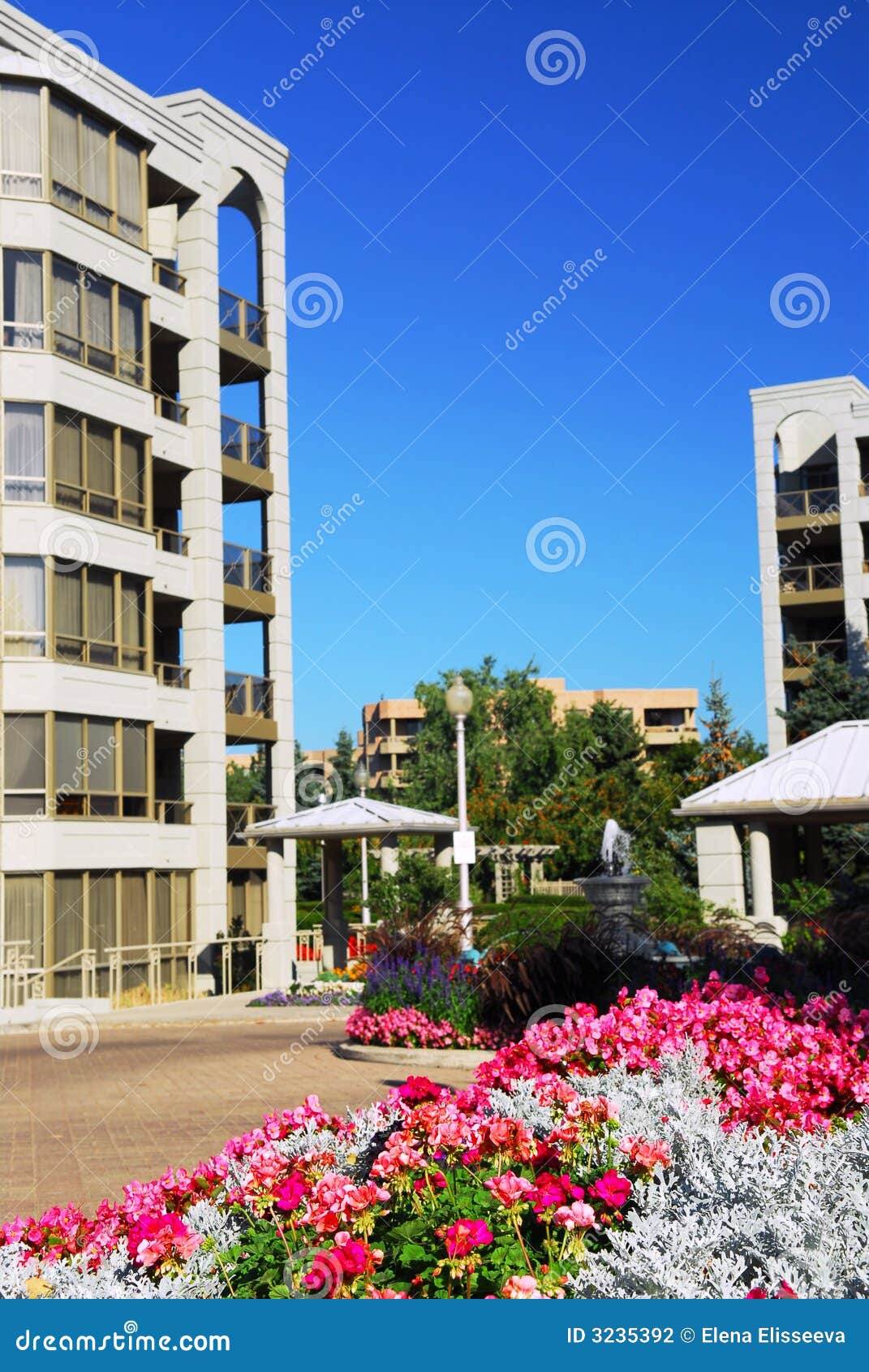 Modern Condominium Buildings Stock Photo - Image of estate, details ...