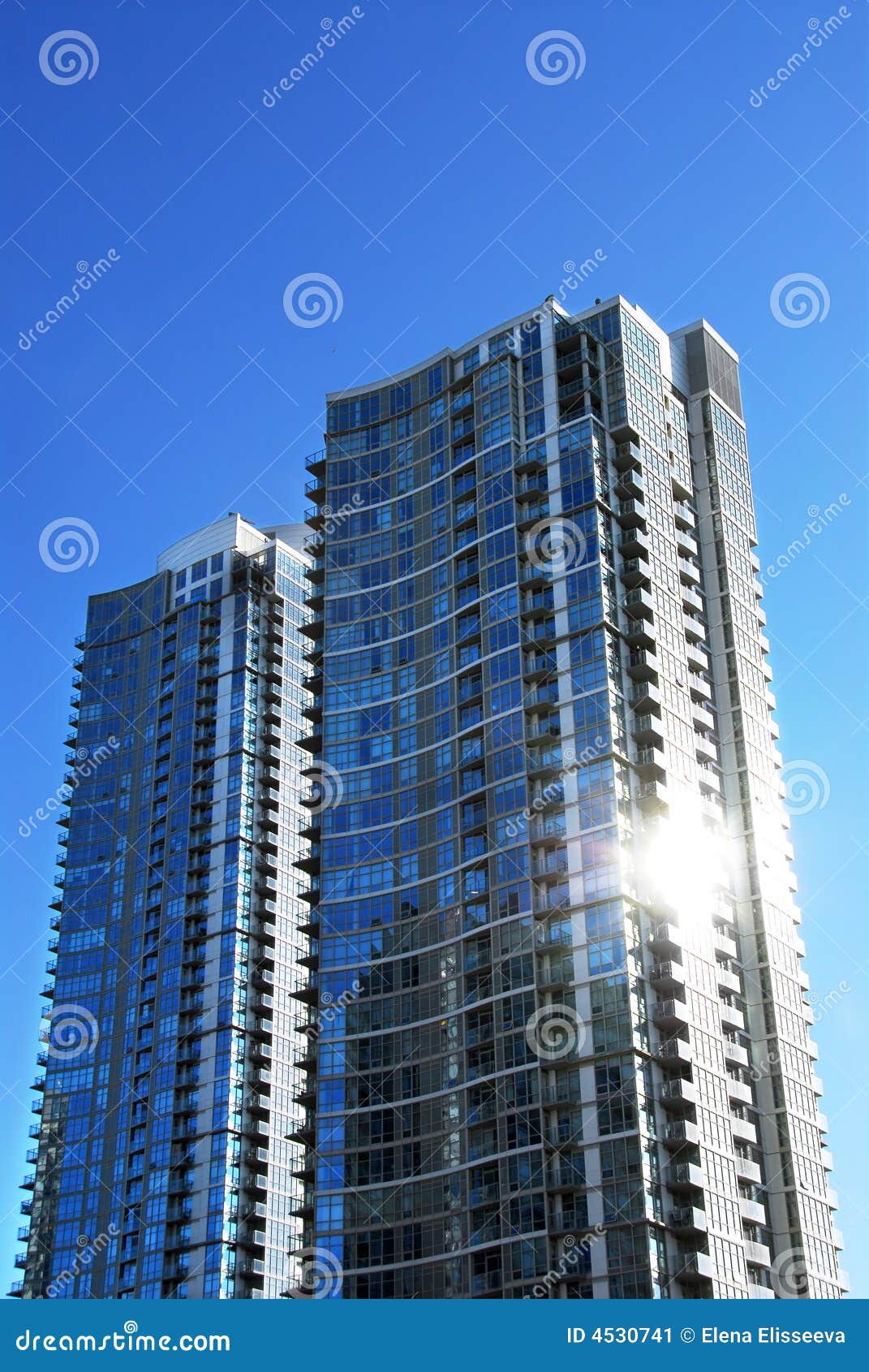 Modern condominium complex stock image. Image of architecture - 4530741