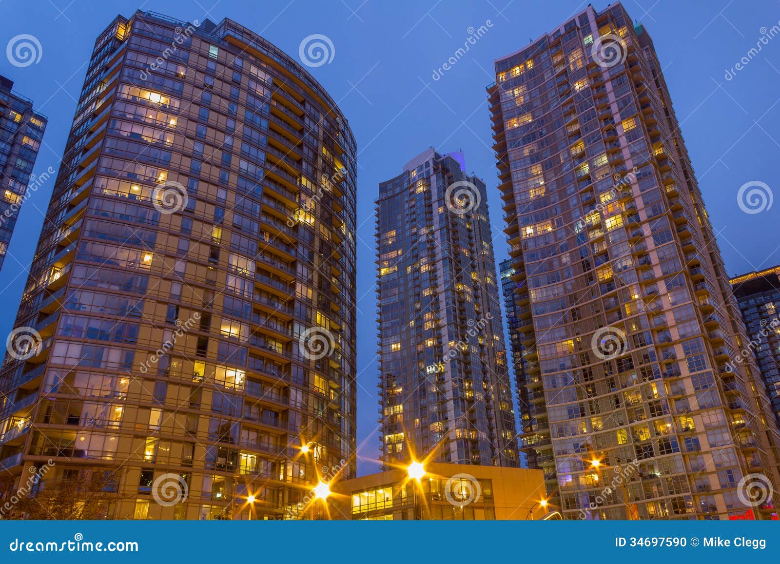 Modern Condos stock photo. Image of flats, bright, horizontal - 34697590