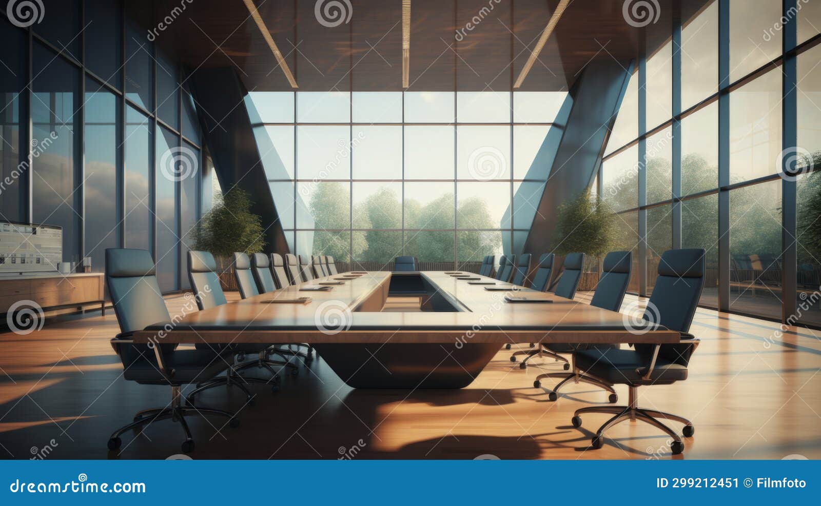 Modern Conference and Meeting Room without People Stock Image - Image ...