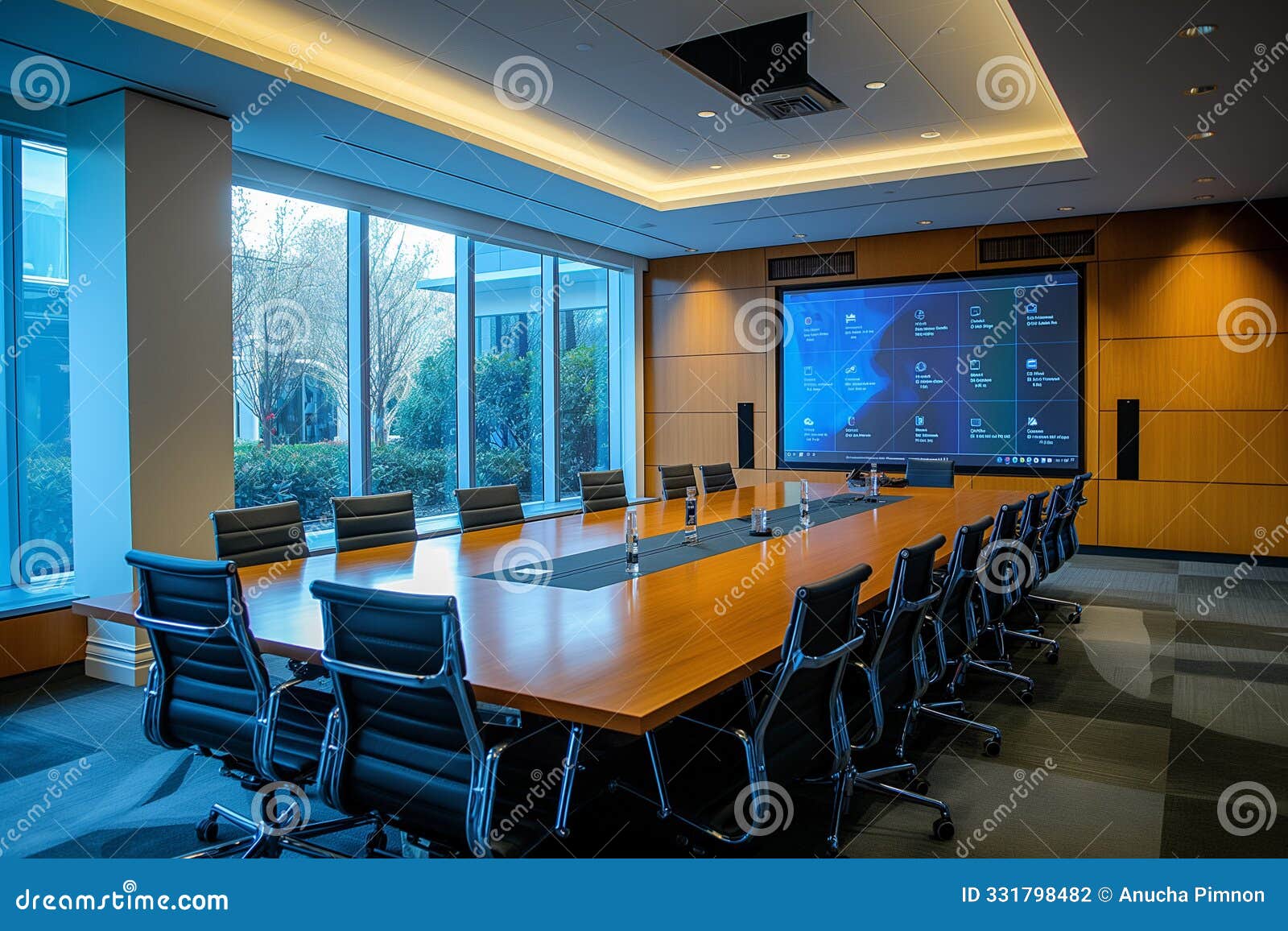 Modern Meeting Room with Details about the Meeting Room Generative AI ...