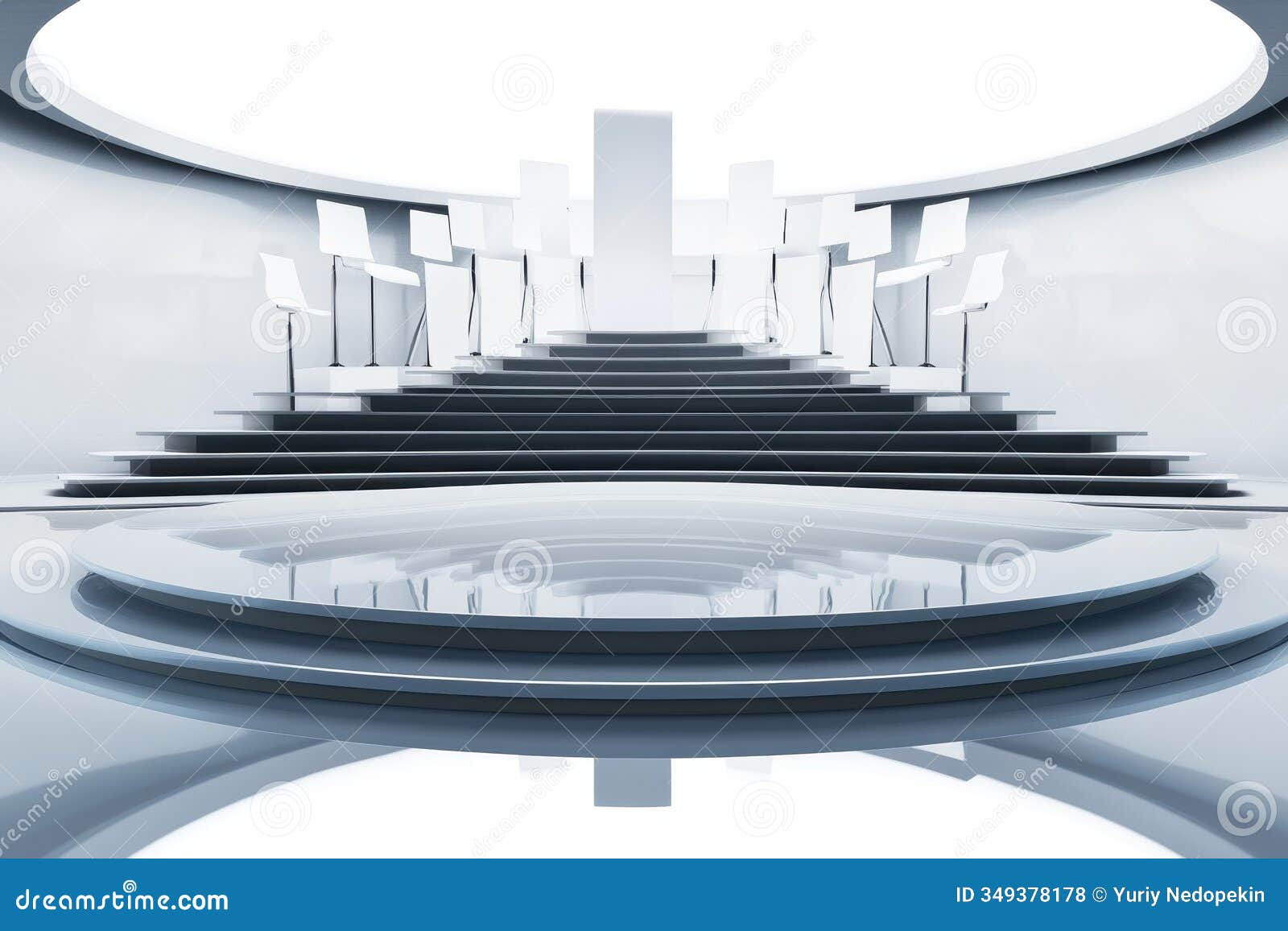 Modern Conference Stage Design Featuring Multiple Screens in a ...