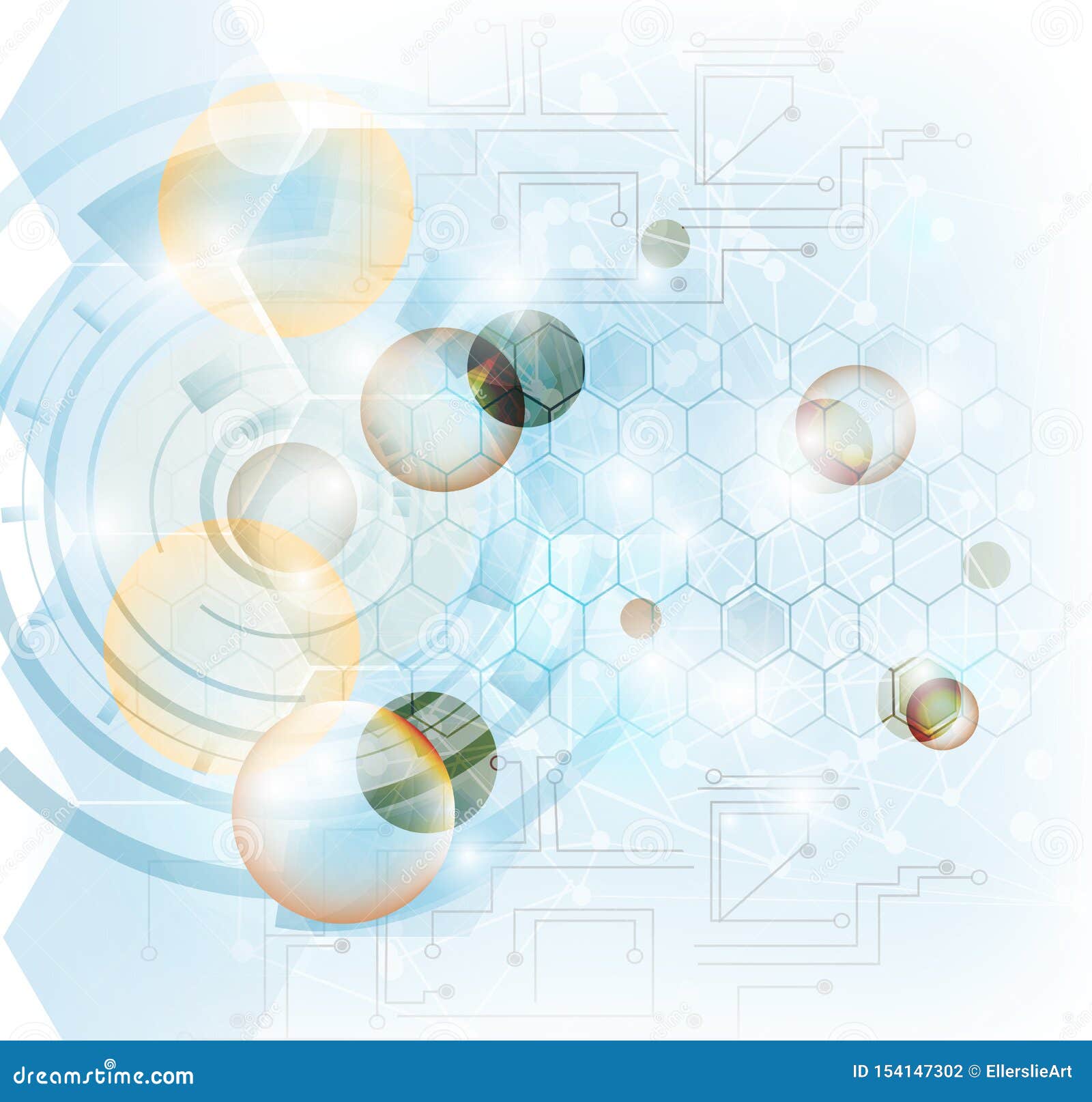 Modern Connection System Conceptual Illustration Stock Illustration ...