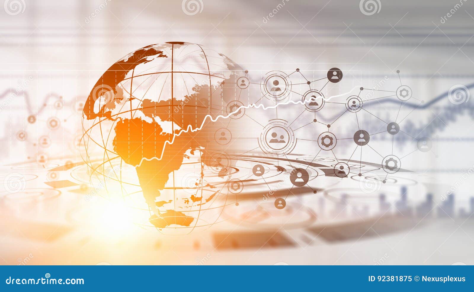 Modern Connection Technologies Background Stock Image - Image of ...